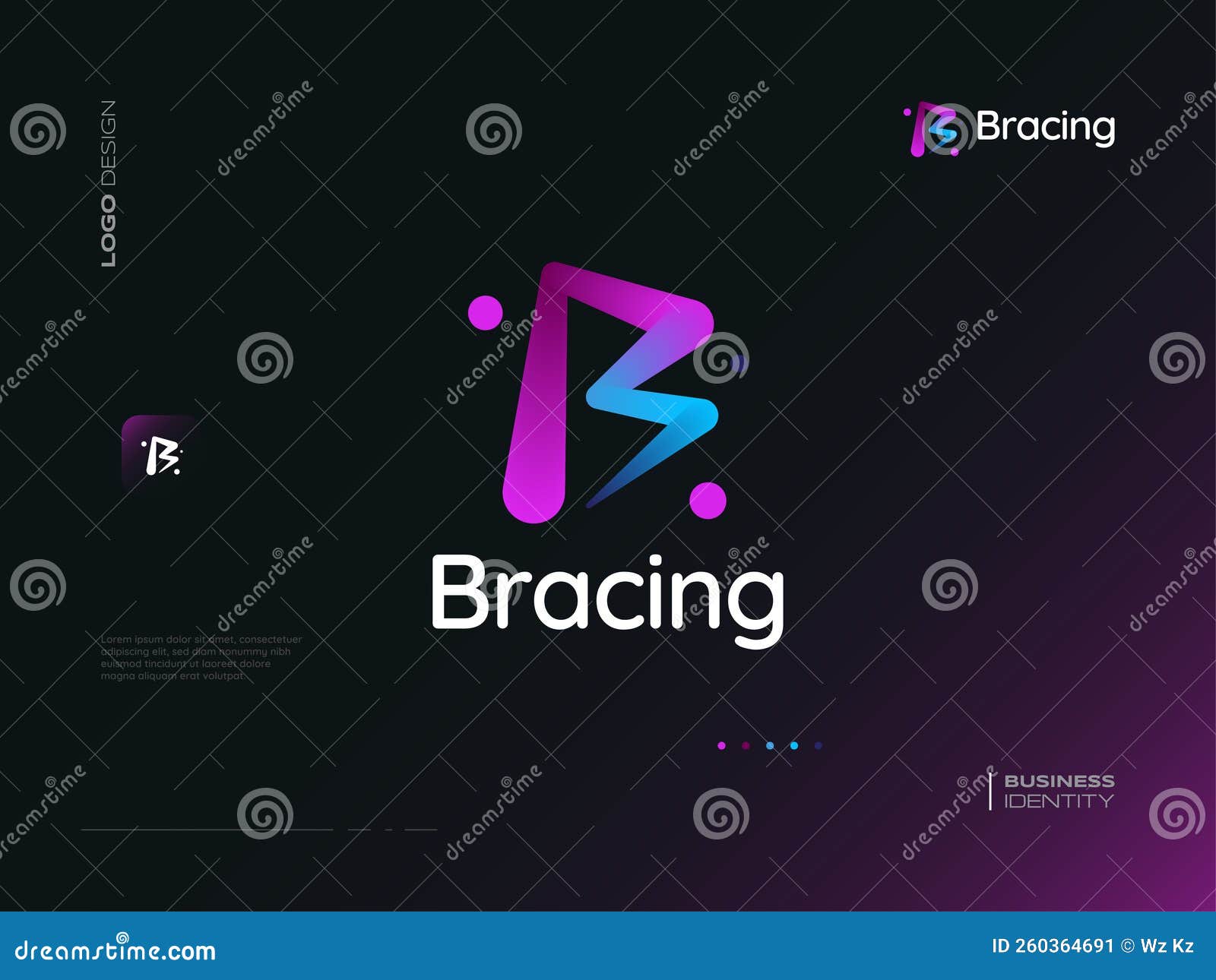Modern and Creative Letter B Logo Design in Colorful Gradient Style ...