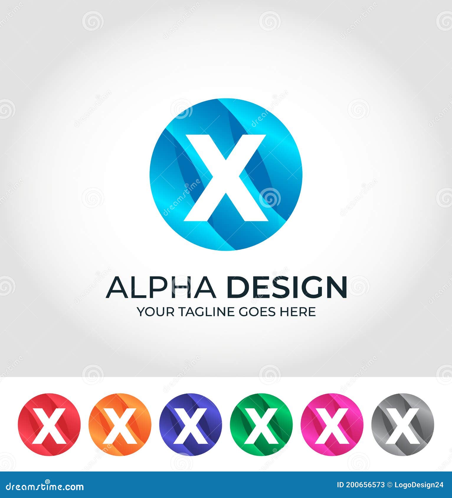 X Alphabet Creative Logo Design Concept Stock Vector - Illustration of ...