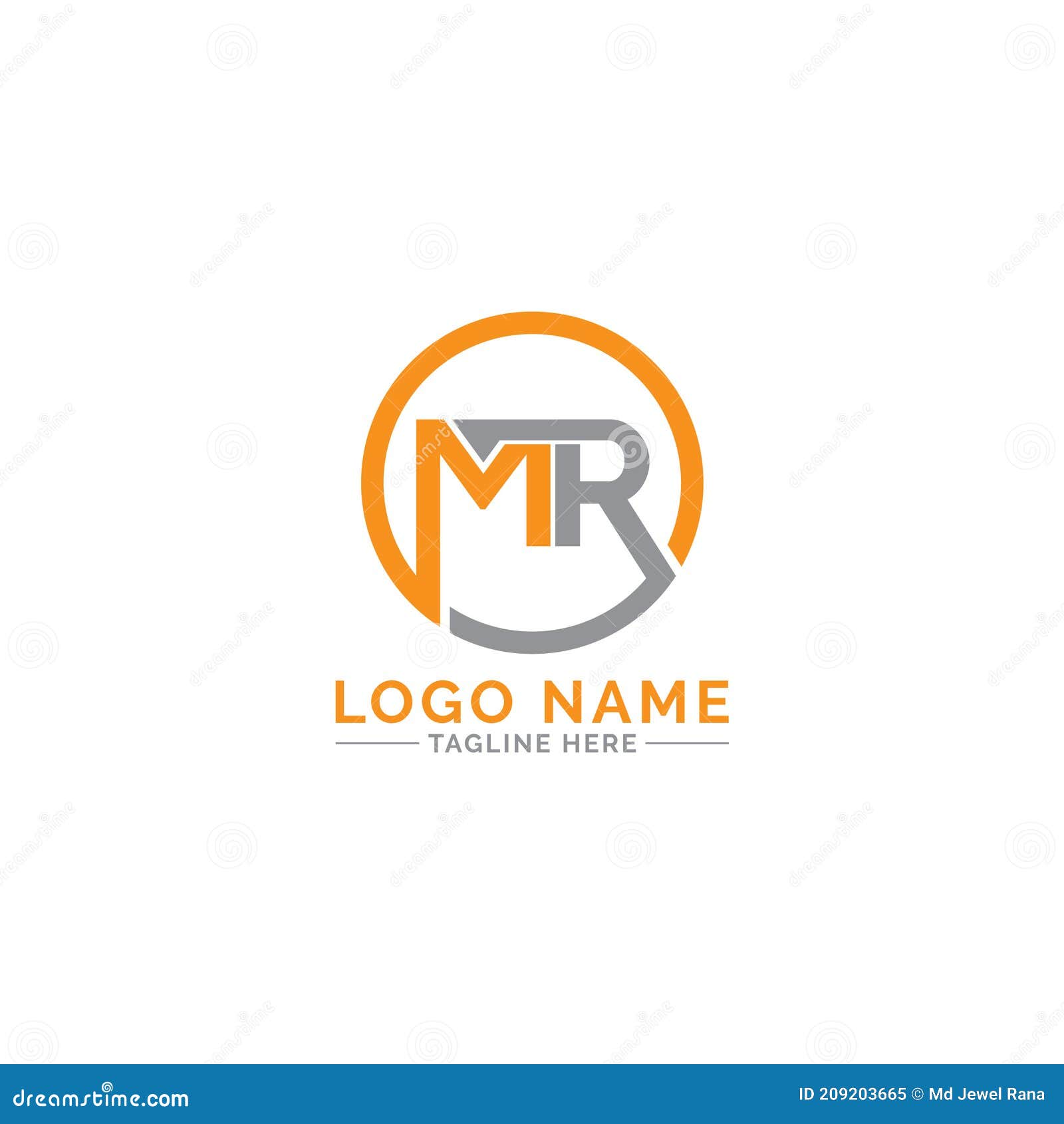 Modern, Creative MR Logo Monogram LOGO and Creative Alphabet Letters ...