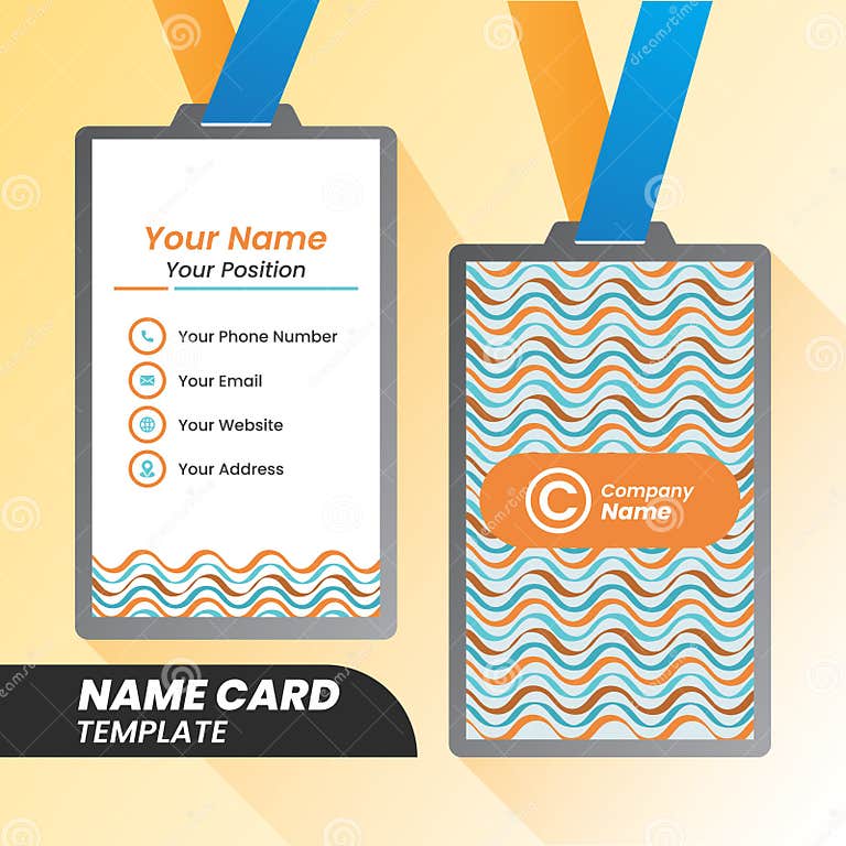 Modern Creative Name Card and Name Card,potrait Simple Clean Template ...