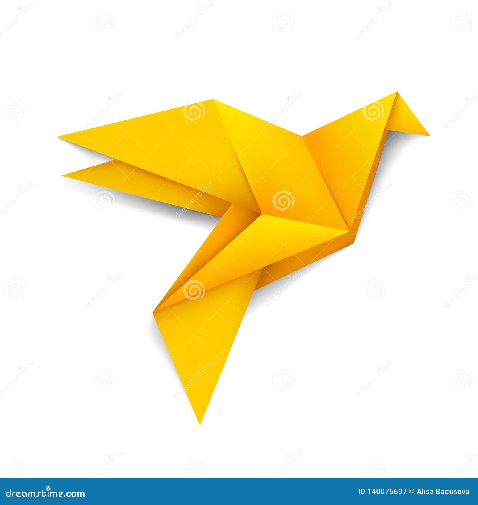 Modern Creative Origami Bird Logo and Icon Stock Vector - Illustration ...