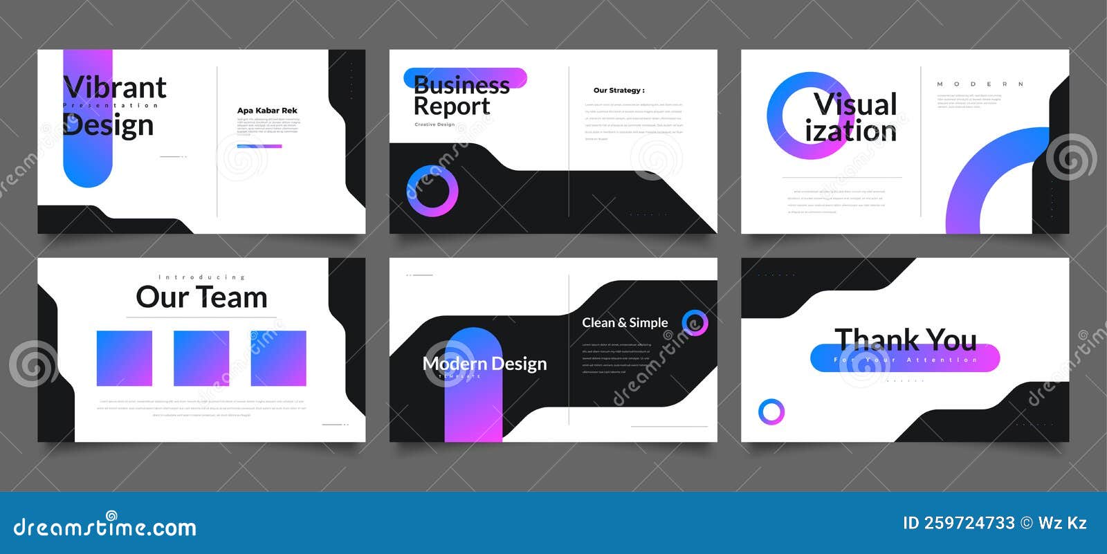 Creative Presentation Label Design For Infographics In 5 Steps Vector ...