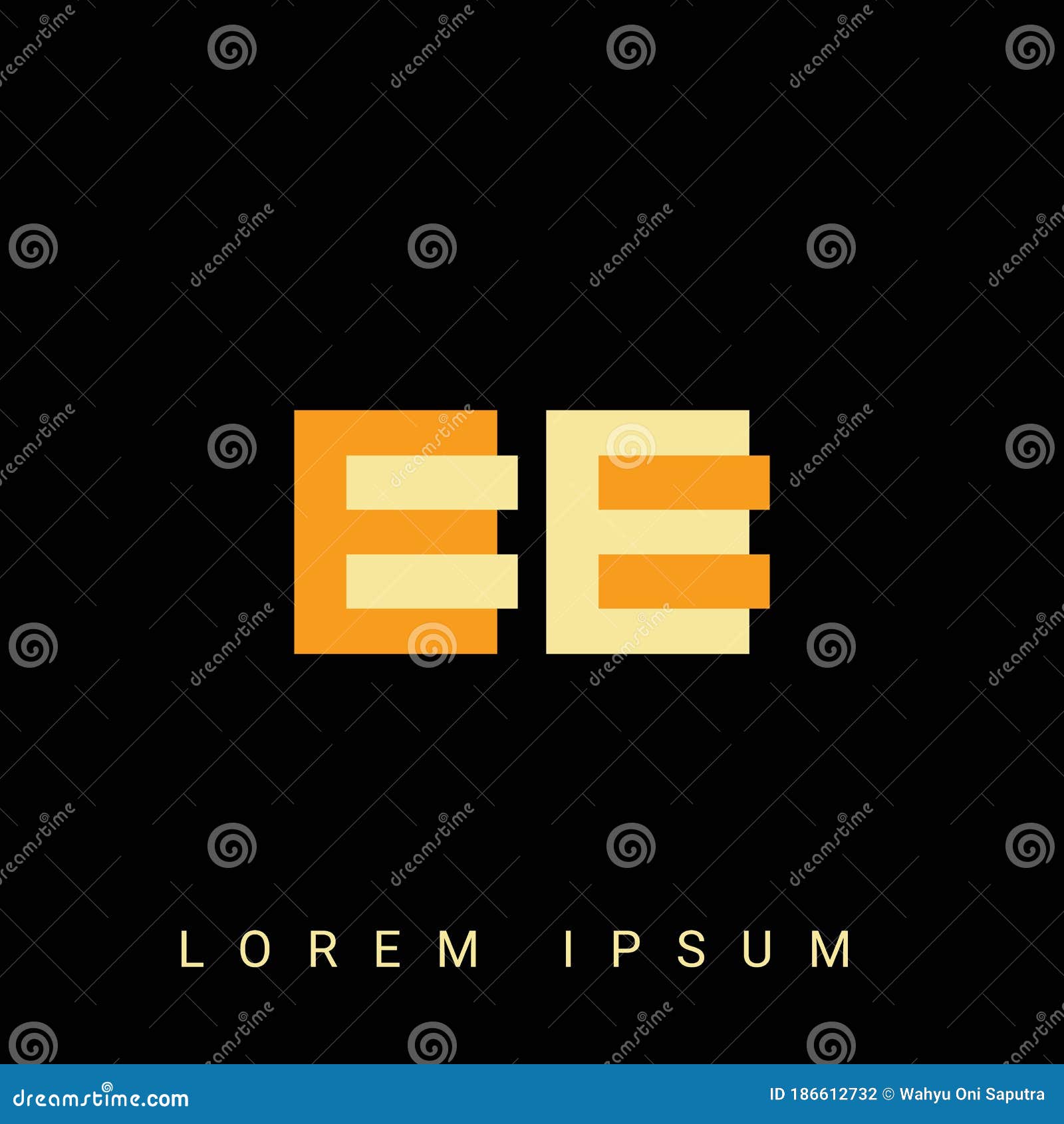Modern Creative Shaped EE, EE E, E Logo. Initial Logo Designs Templete ...