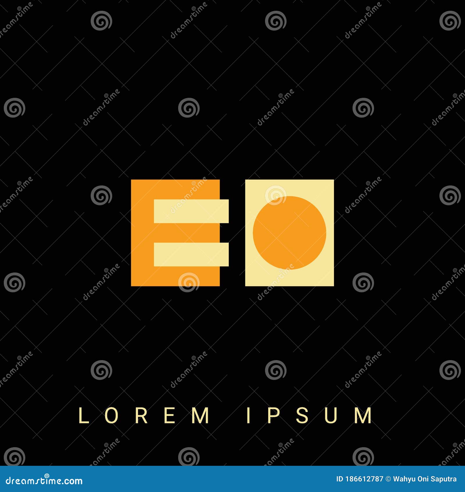Modern Creative Shaped EO, OE E, O Logo. Initial Logo Designs Templete ...