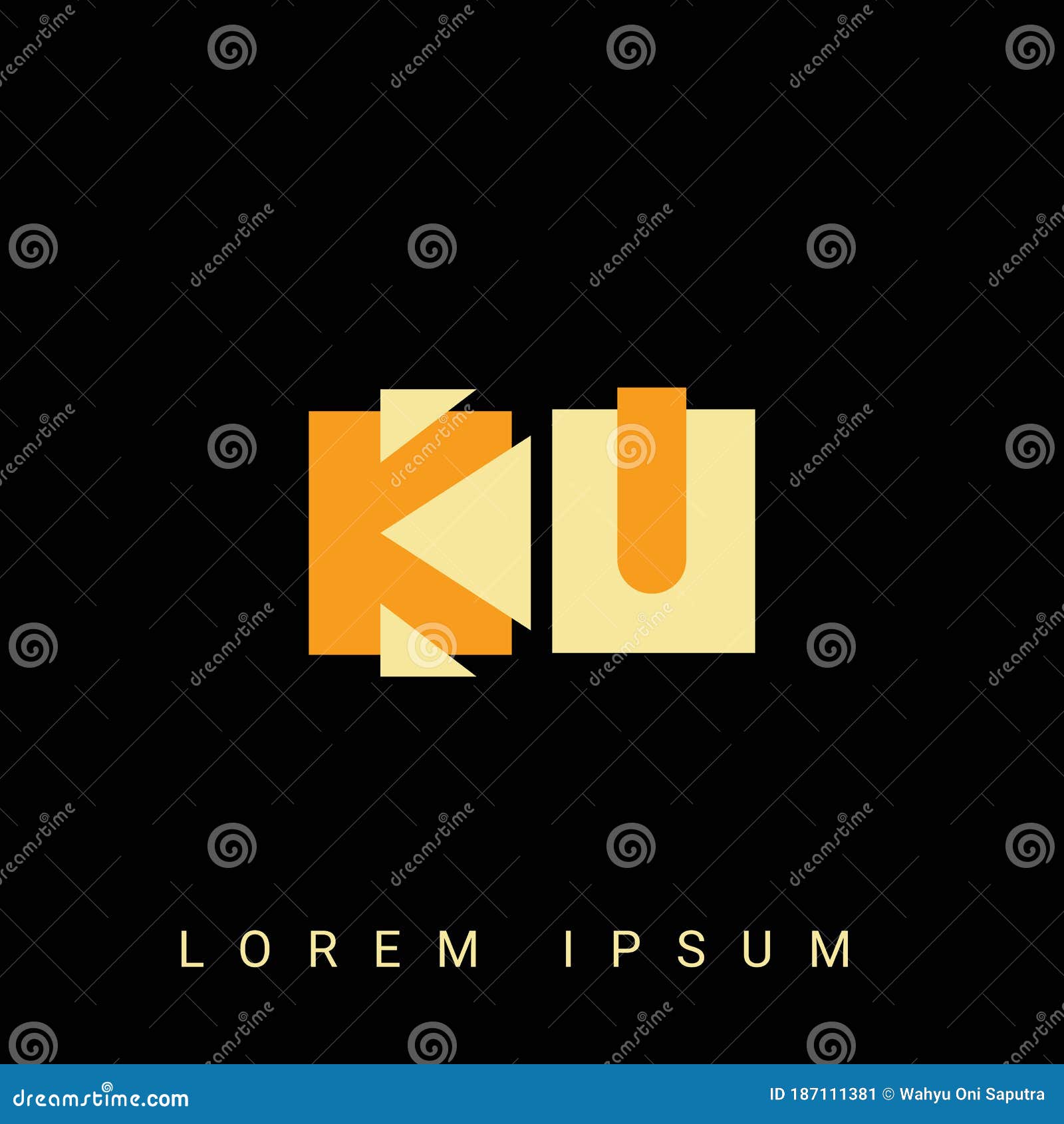 Modern Creative Shaped KU, UK, K, U Logo. Initial Logo Designs Templete ...