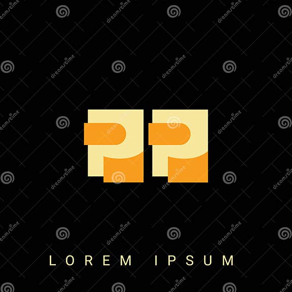 Modern Creative Shaped PP, PP, P P Logo. Initial Logo Designs Templete ...