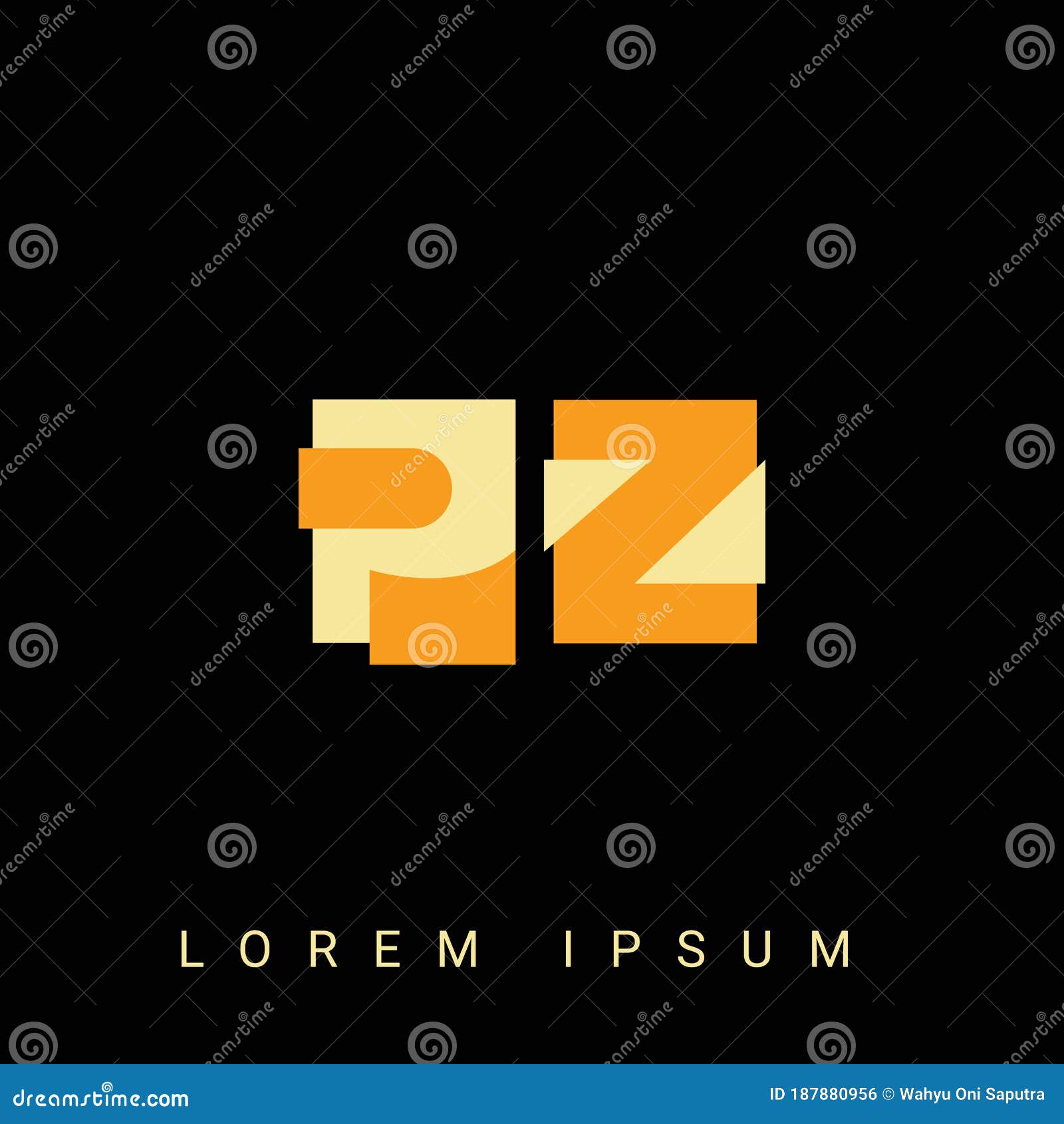 Modern Creative Shaped PZ, ZP, P Z Logo. Initial Logo Designs Templete ...