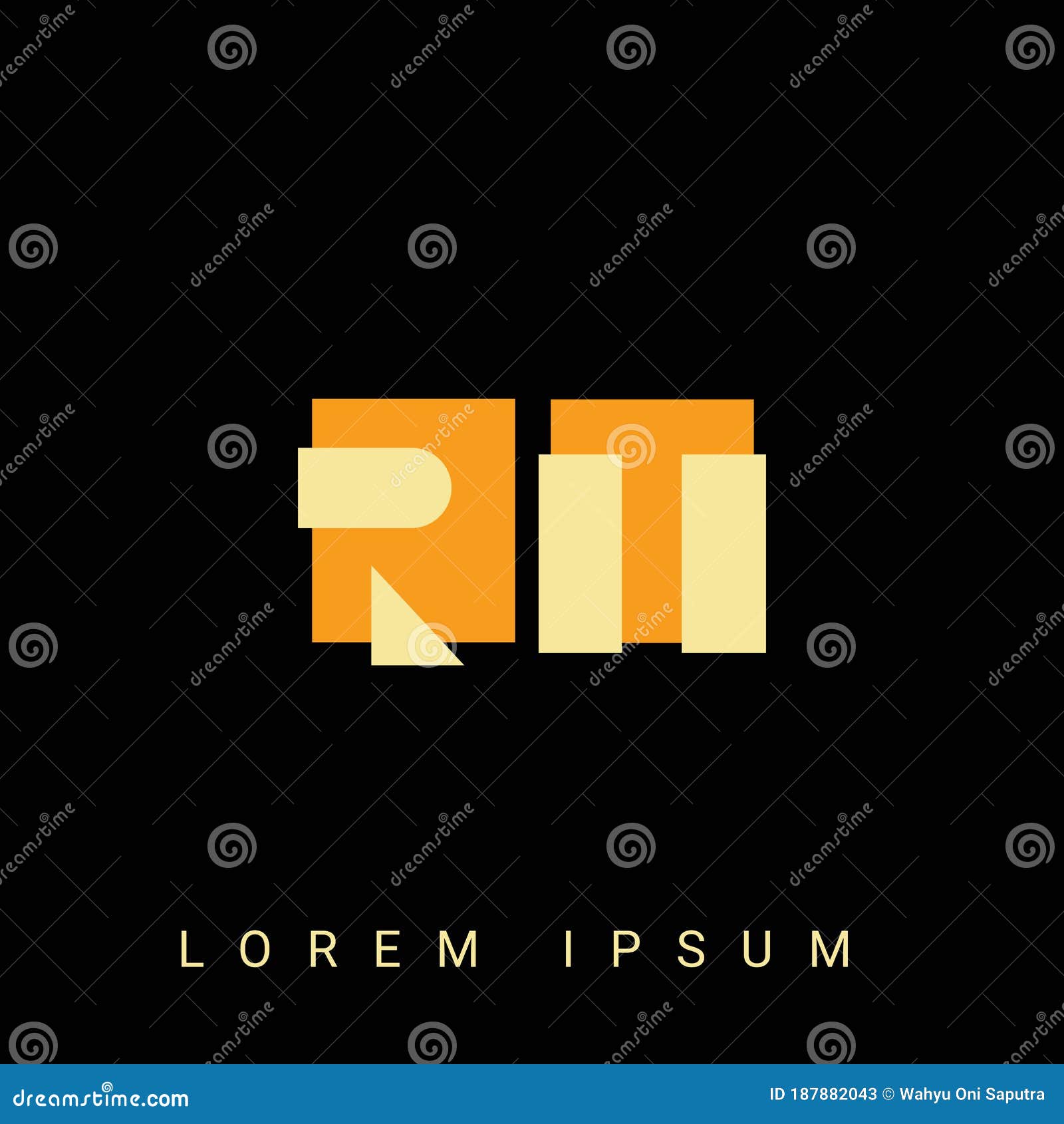 Modern Creative Shaped RT, TR, R T Logo. Initial Logo Designs Templete ...