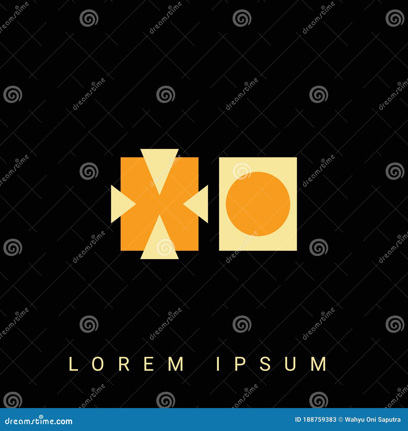 Modern Creative Shaped XO, OX, X O Logo. Initial Logo Designs Templete ...
