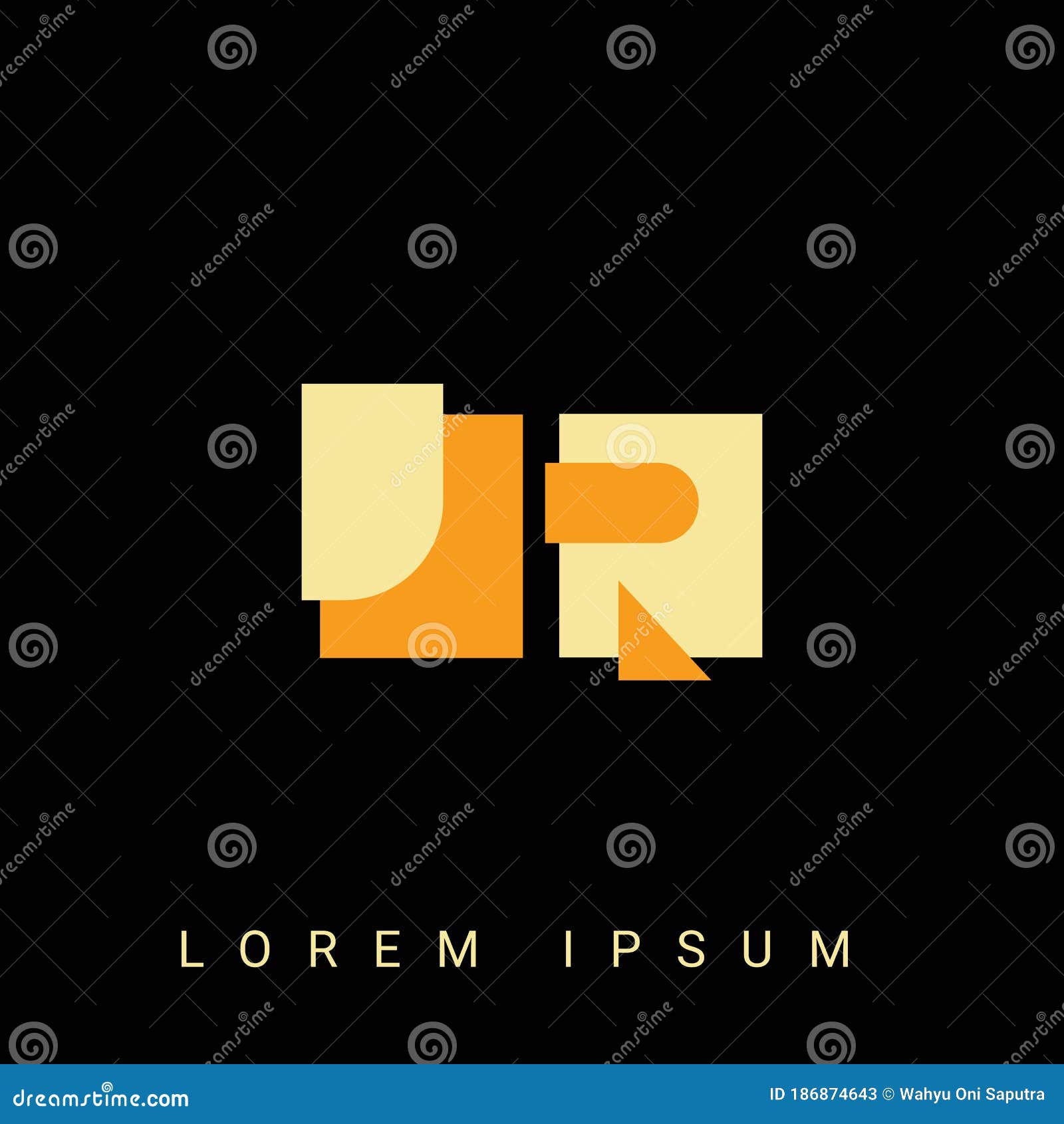 Modern Creative Shaped JR, RJ, J, R Logo. Initial Logo Designs Templete ...
