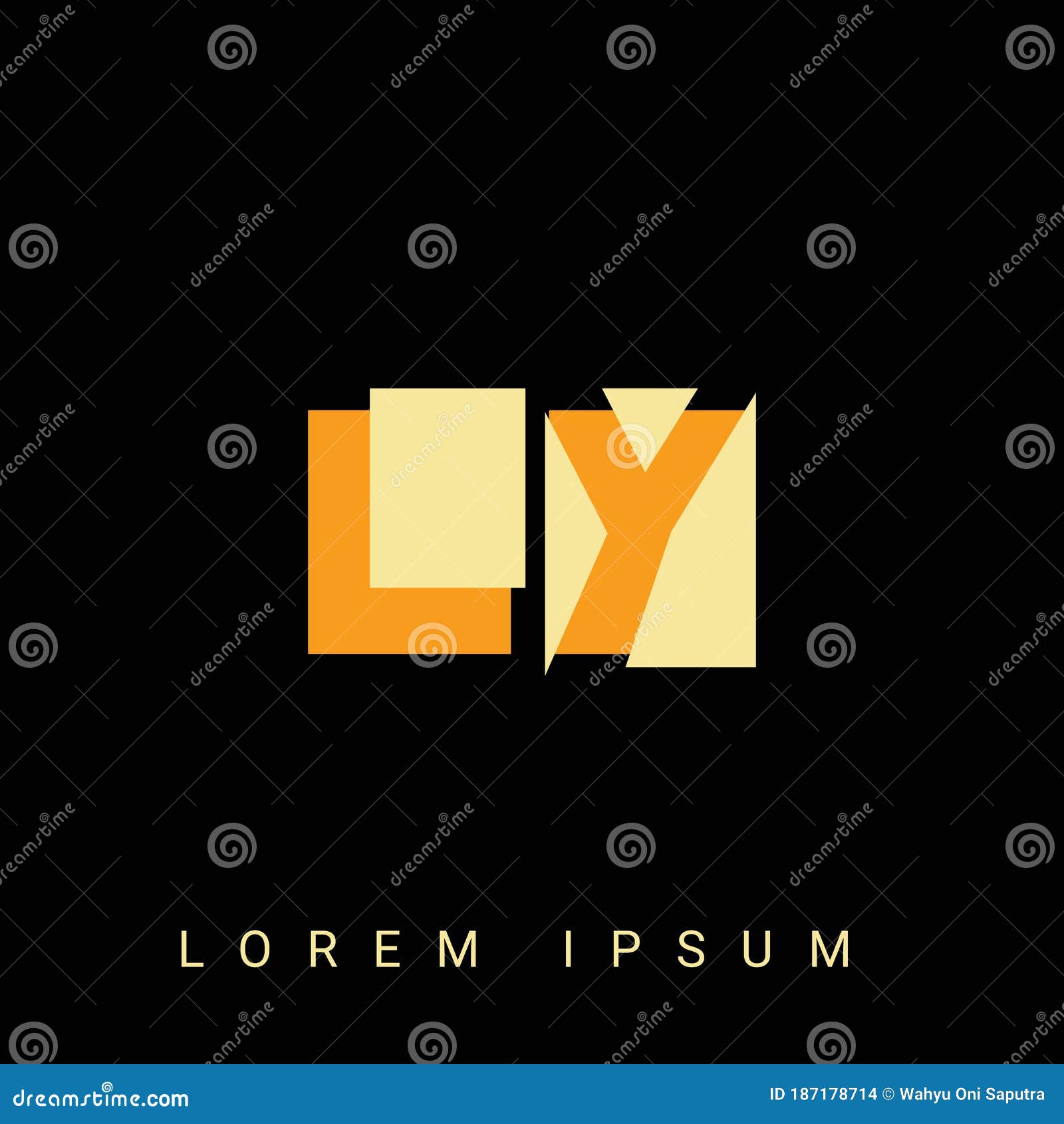 Modern Creative Shaped LY, YL, L, Y Logo. Initial Logo Designs Templete ...