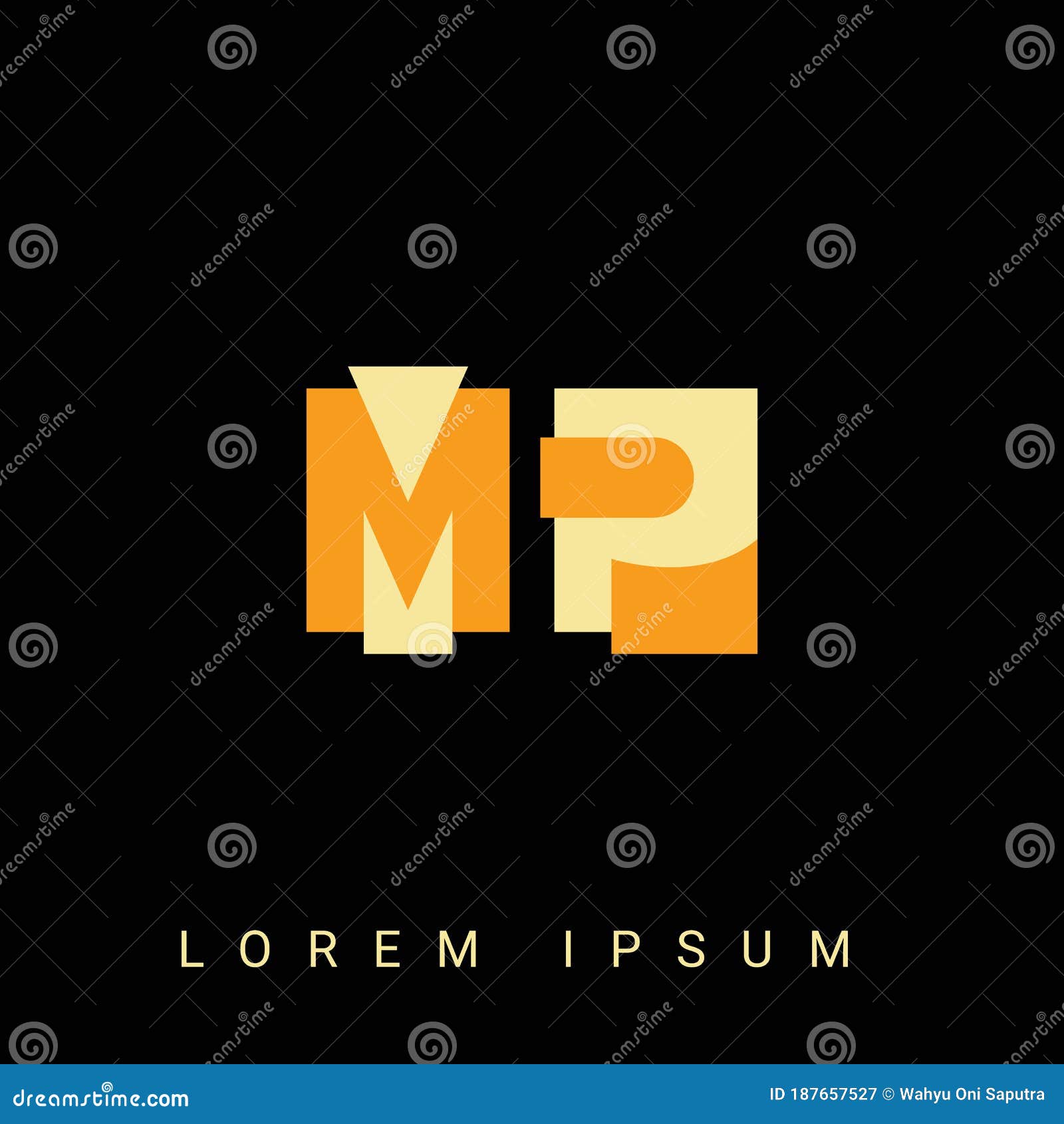 Modern Creative Shaped MP, PM, M P Logo. Initial Logo Designs Templete ...