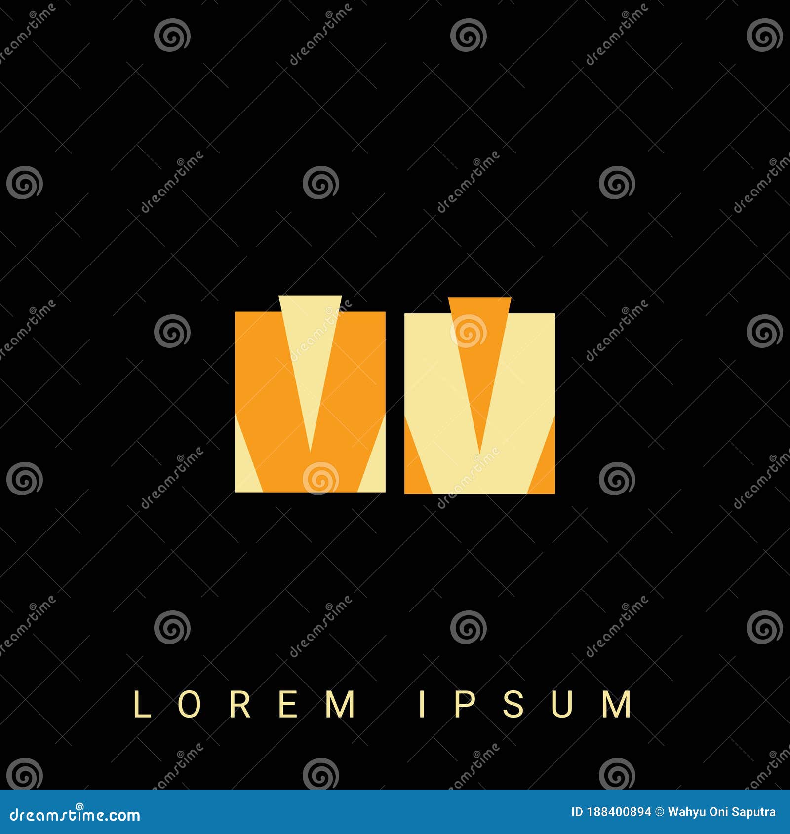 Modern Creative Shaped VV, VV, V V Logo. Initial Logo Designs Templete ...