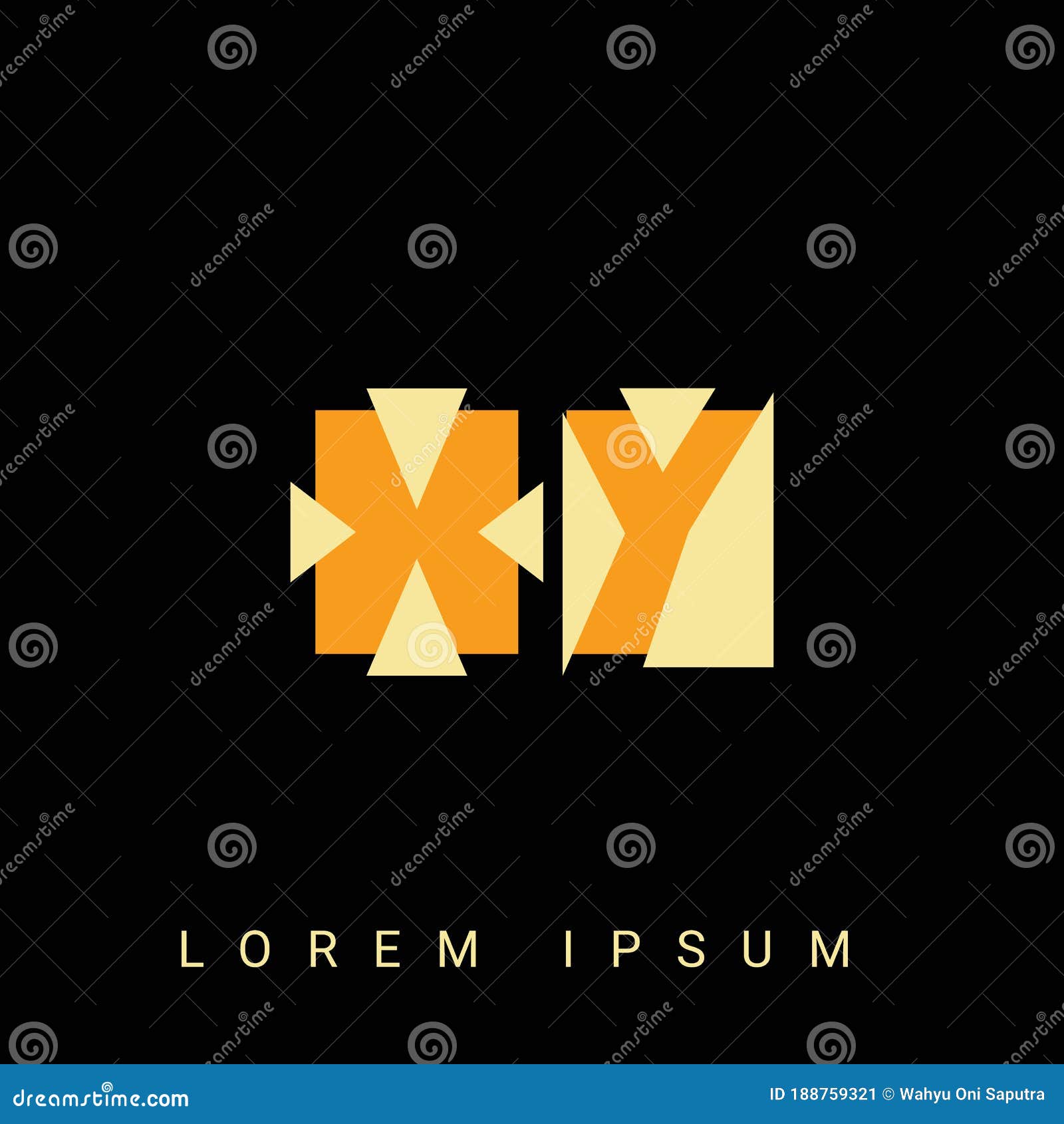 Modern Creative Shaped XY, YX, X Y Logo. Initial Logo Designs Templete ...