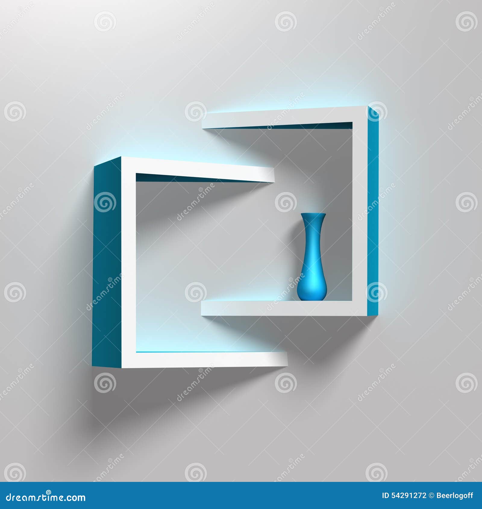 Modern Creative Shelves Template Stock Illustration - Illustration of ...