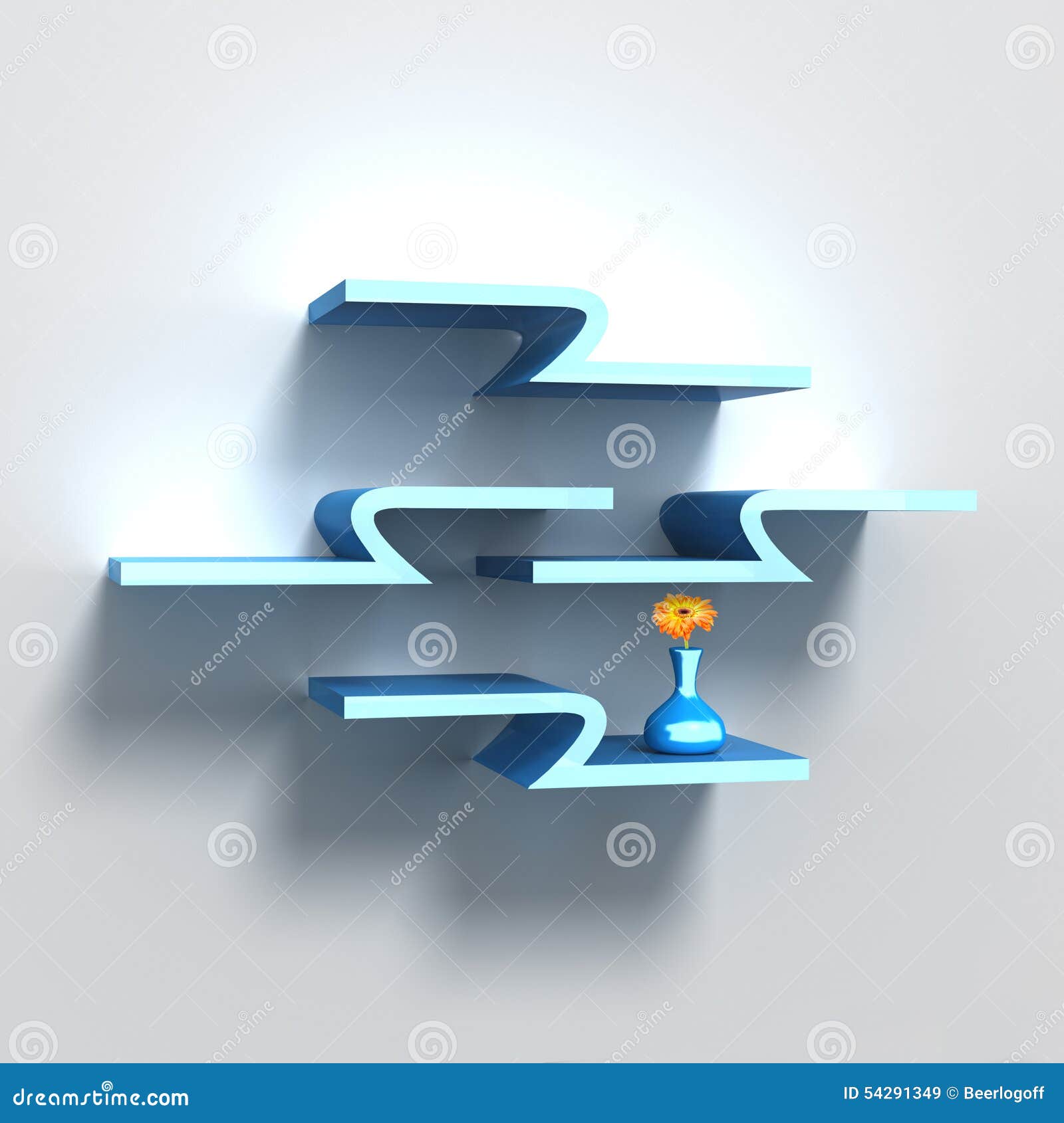 Modern Creative Shelves Template Stock Illustration - Illustration of ...