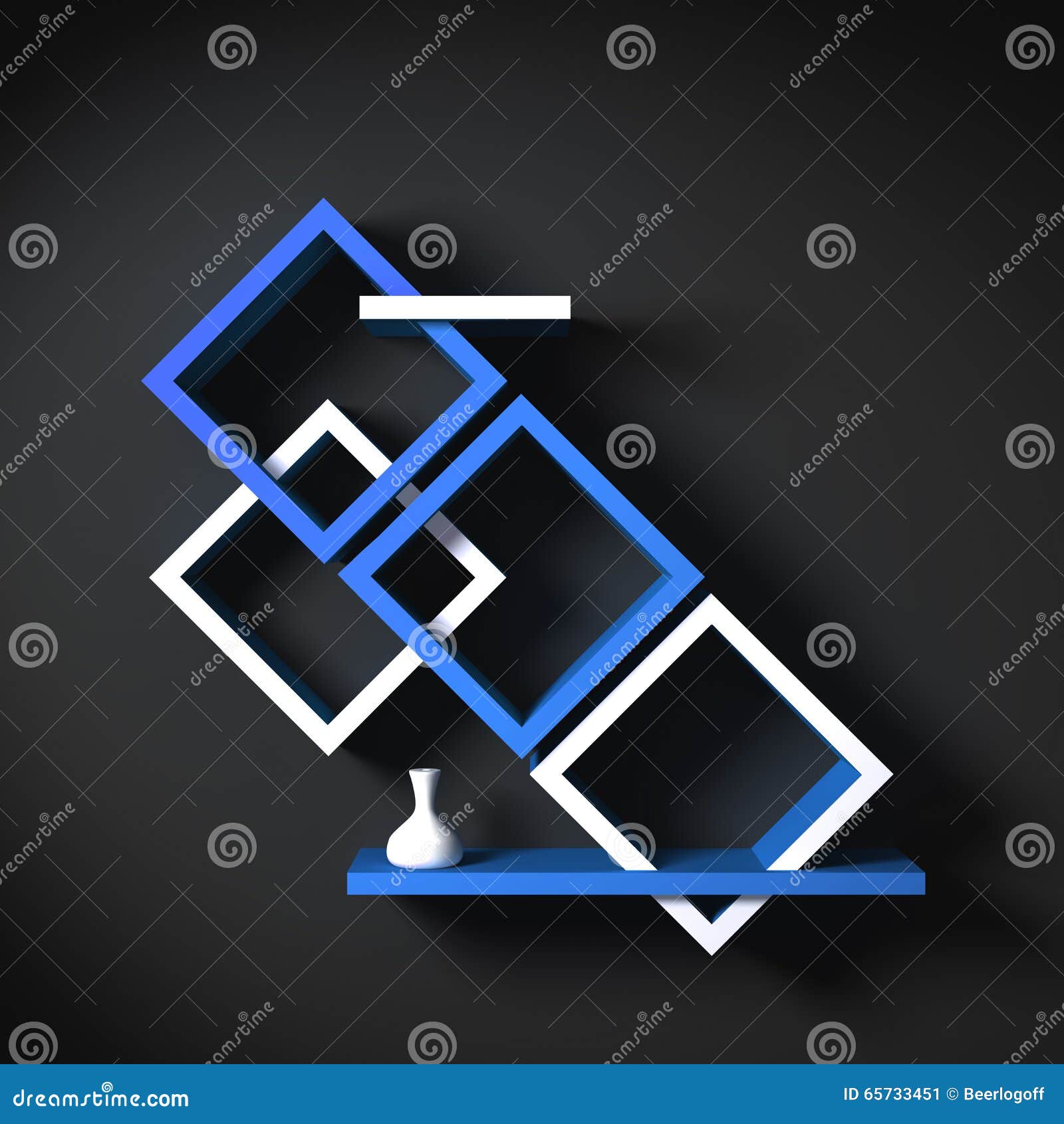 Modern Creative Shelves Template for Your Design Stock Illustration ...