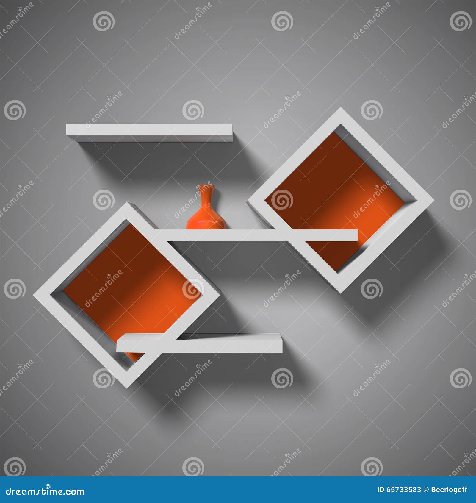 Modern Creative Shelves Template for Your Design Stock Illustration ...