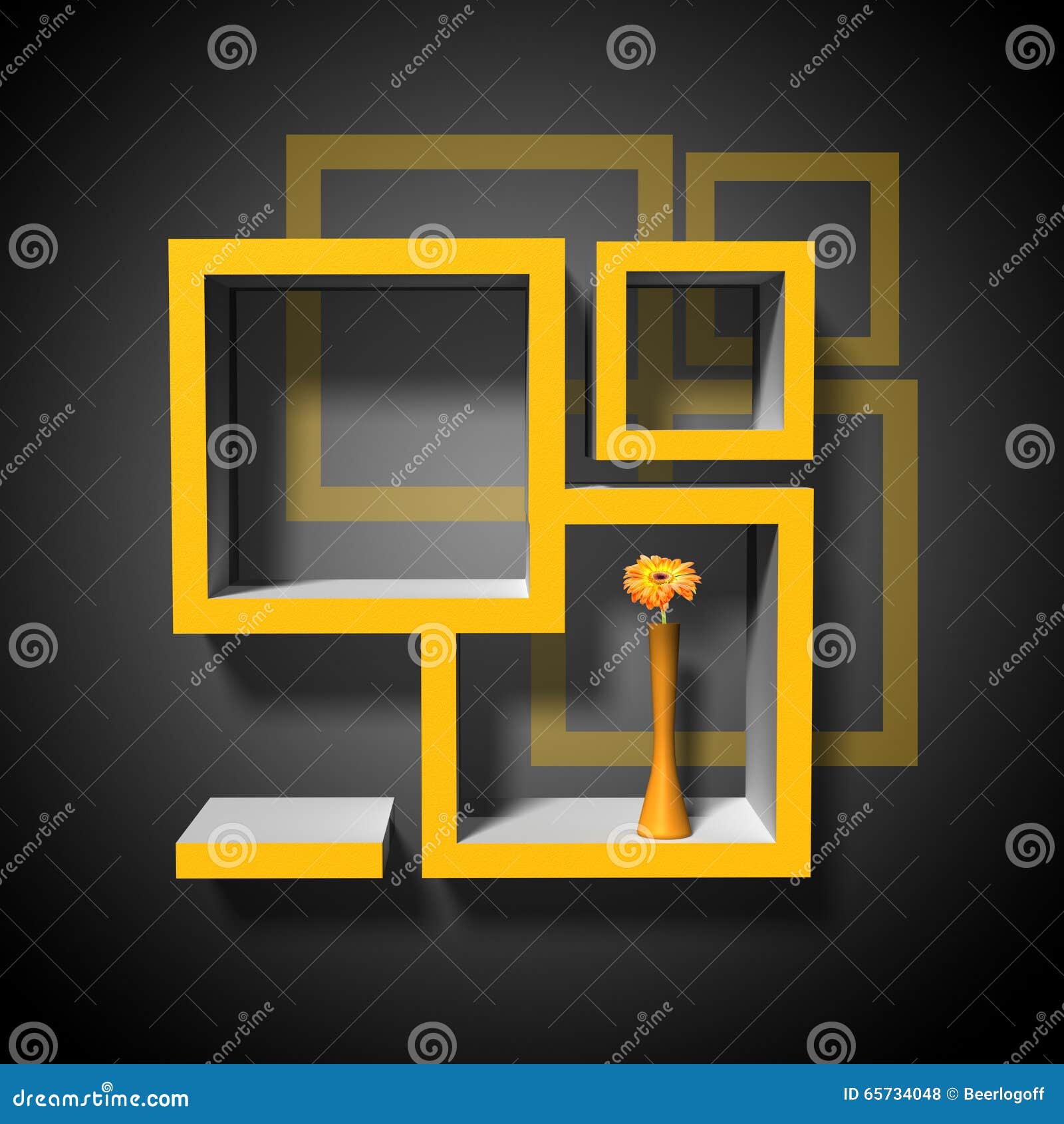 Modern Creative Shelves Template for Your Design Stock Illustration ...