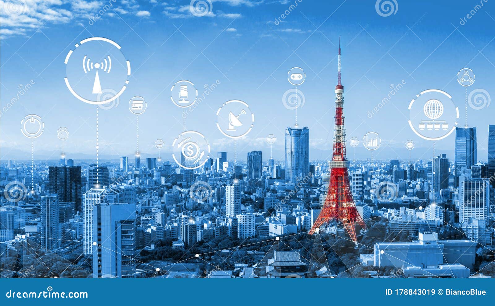 Modern Creative Telecommunication and Internet Network Connect in Smart ...