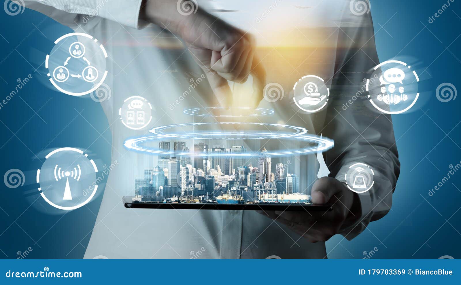 Modern Creative Telecommunication and Internet Network Connect in Smart ...