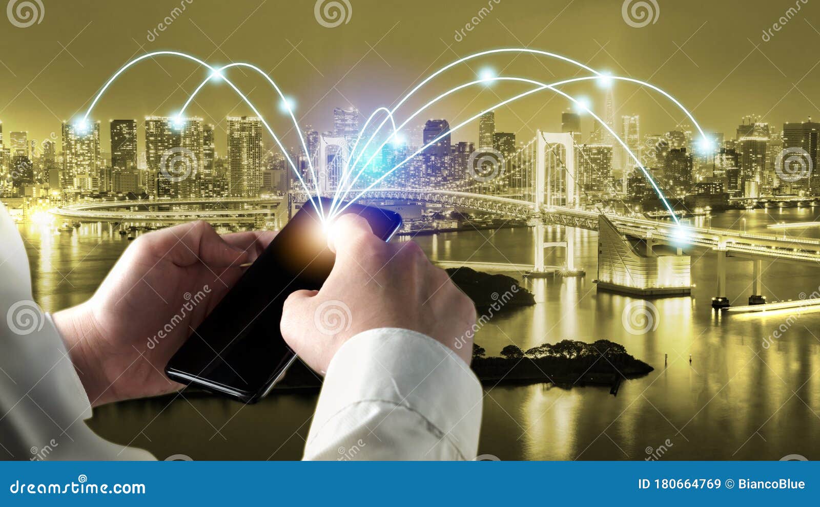 Modern Creative Telecommunication and Internet Network Connect in Smart ...