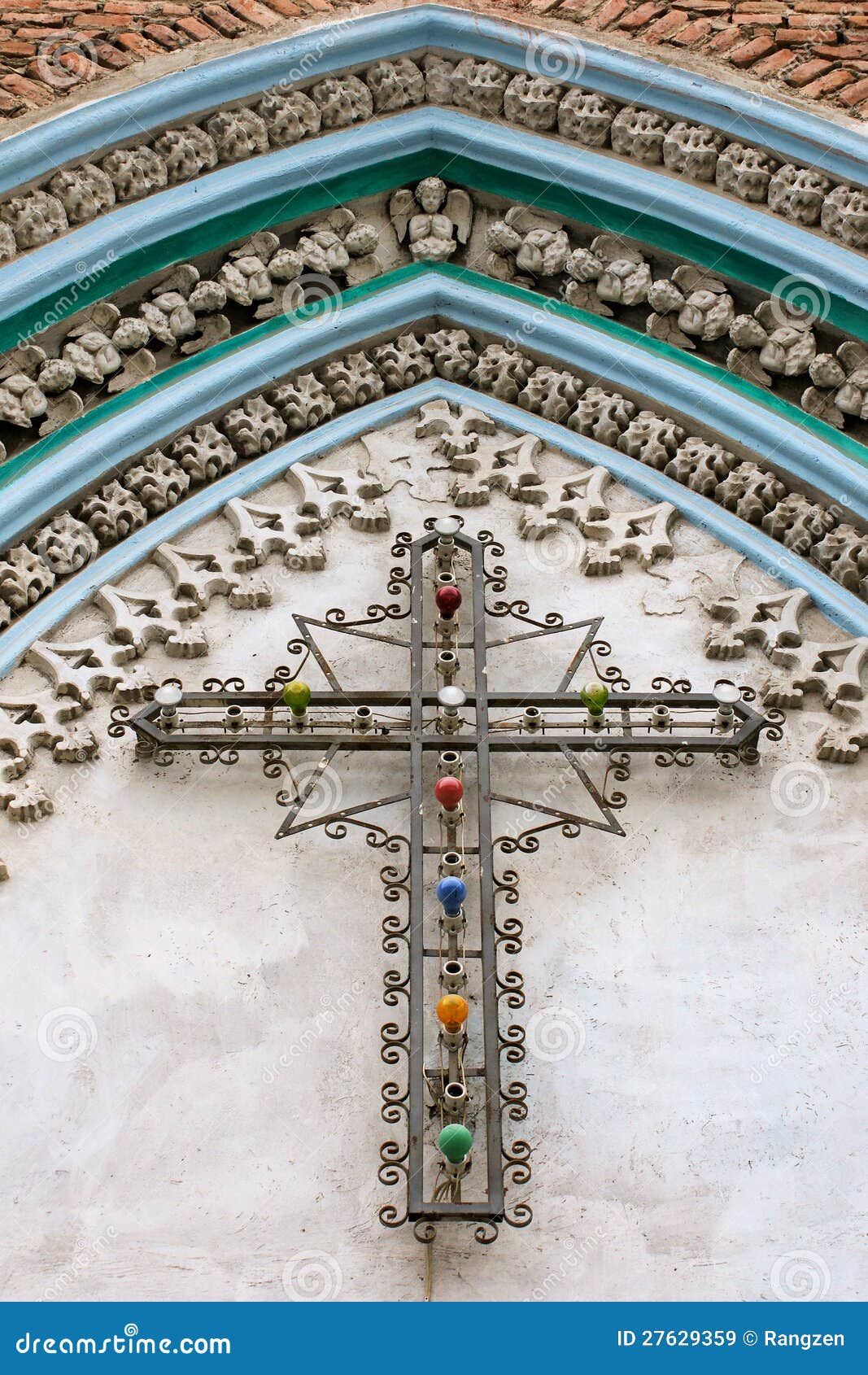 Modern cross stock image. Image of electricity, cherub - 27629359