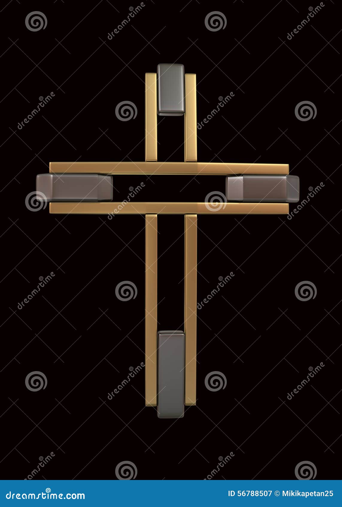 Modern Cross icon stock illustration. Illustration of element - 56788507