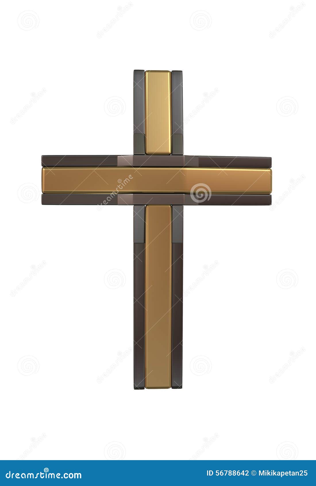 Modern Cross icon stock illustration. Illustration of render - 56788642