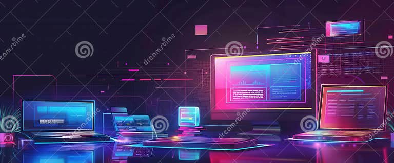 Modern CSS Design. Web Development Concept Stock Photo - Image of ...