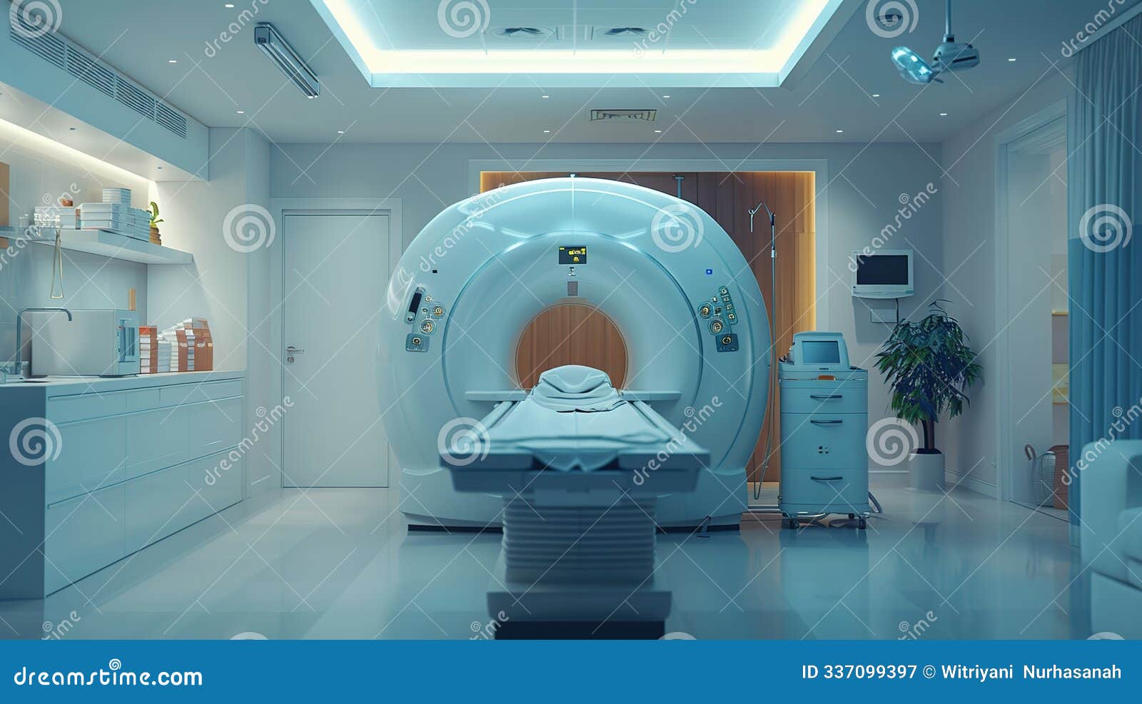 A Modern CT Scan Room In A Hospital Setting Royalty-Free Stock Photo ...