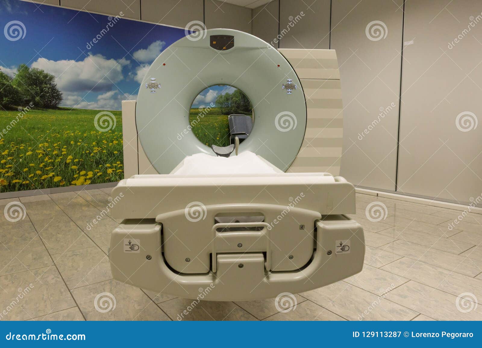 Modern CT Scanner stock image. Image of wallpaper, computed - 129113287