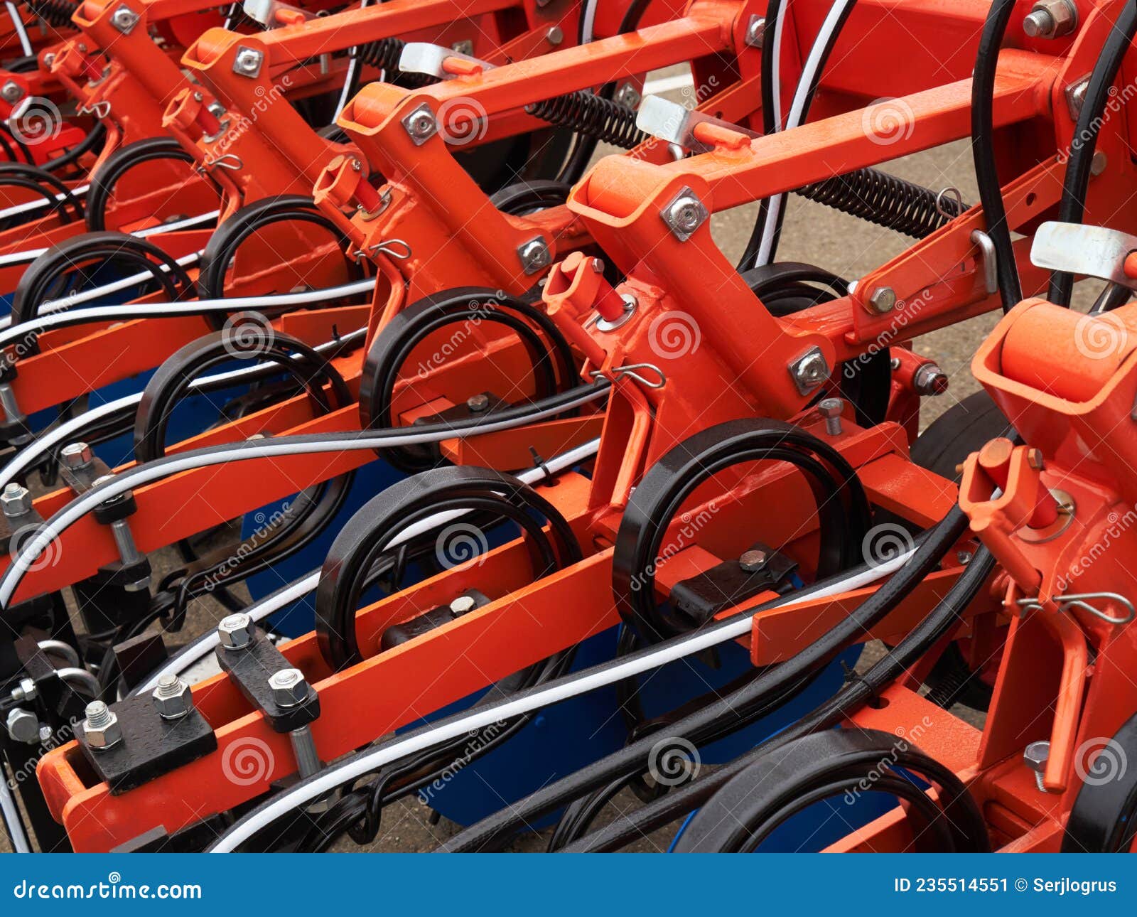 Cultivator for Cultivating the Land Stock Image - Image of machine ...