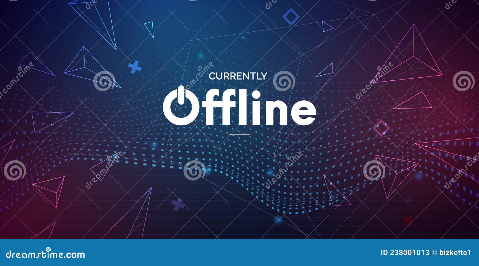 Modern Currently Offline Banner with Abstract Background Twitch Design ...
