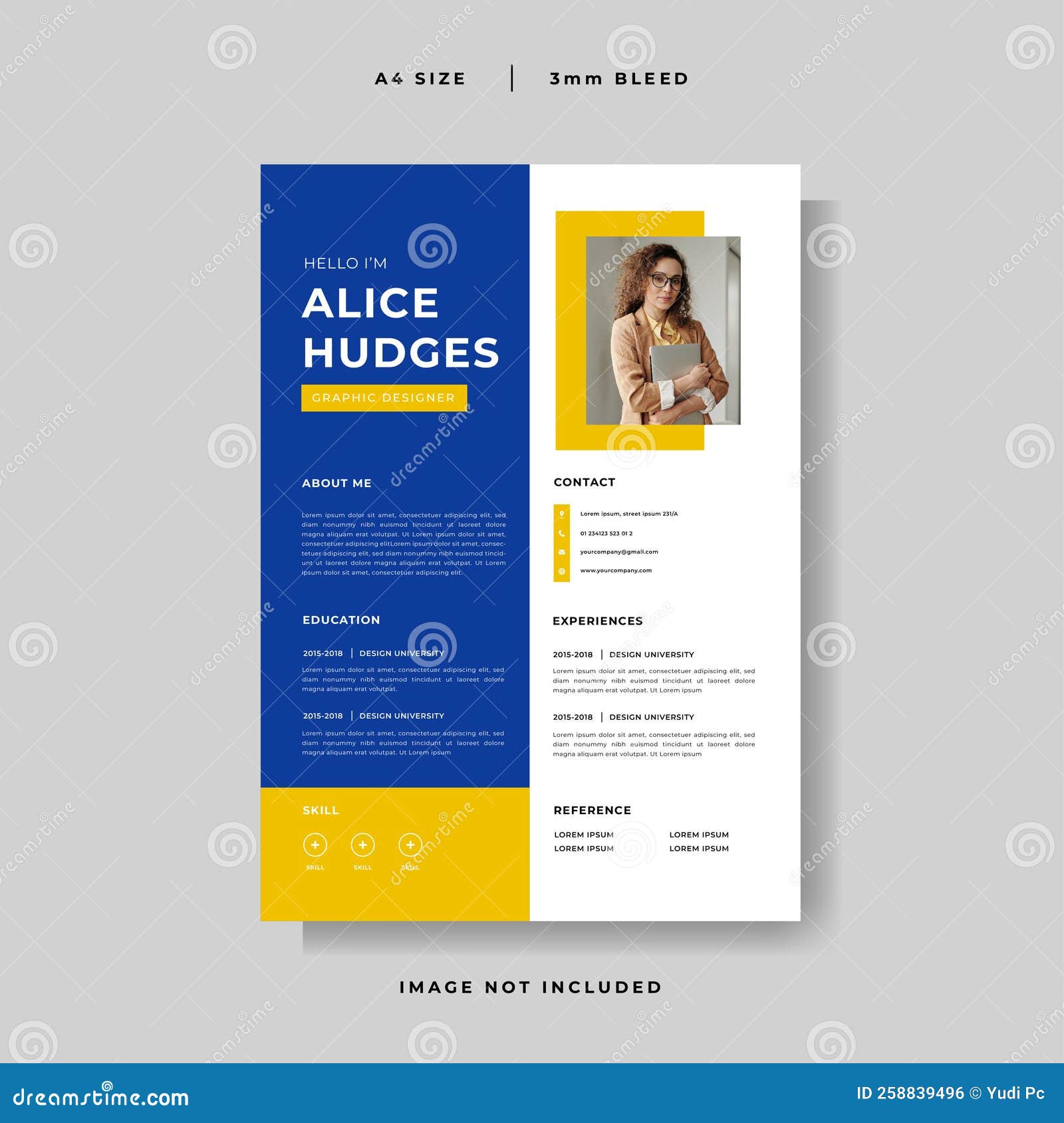 Modern Curriculum Vitae Design Template Vector Stock Vector ...