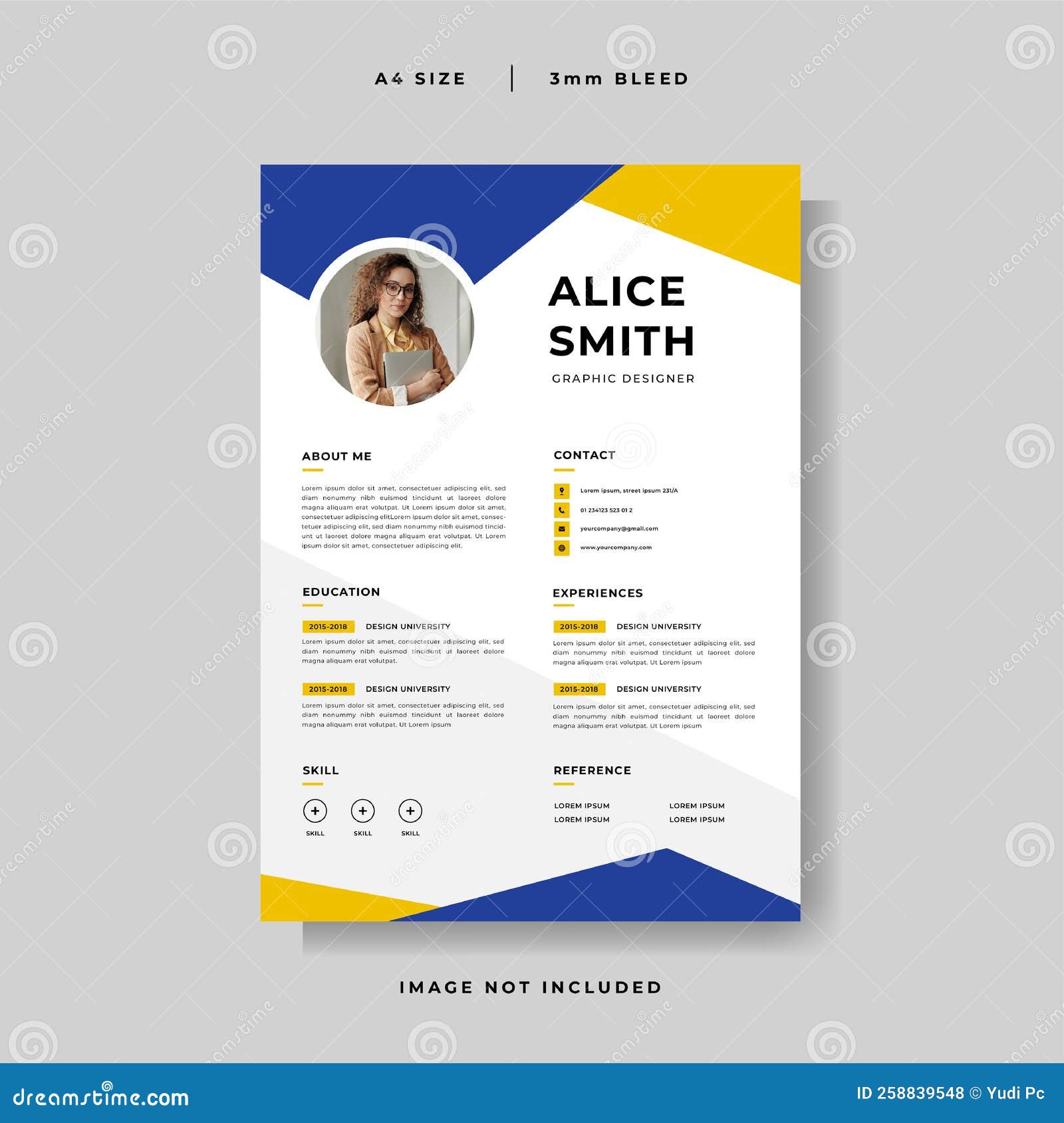 Modern Curriculum Vitae Design Template Vector Stock Vector ...