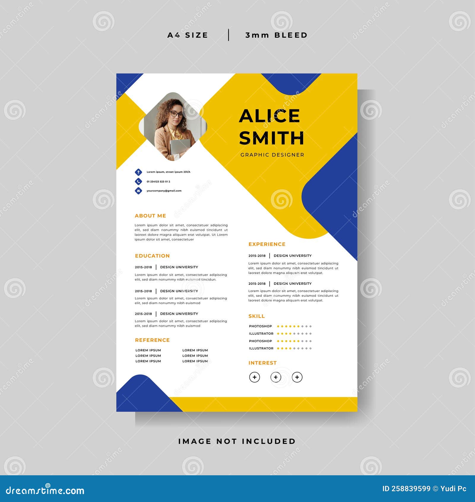 Modern Curriculum Vitae Design Template Vector Stock Vector ...