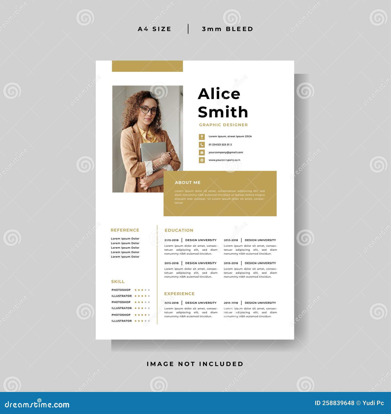 Modern Curriculum Vitae Design Template Vector Stock Vector ...