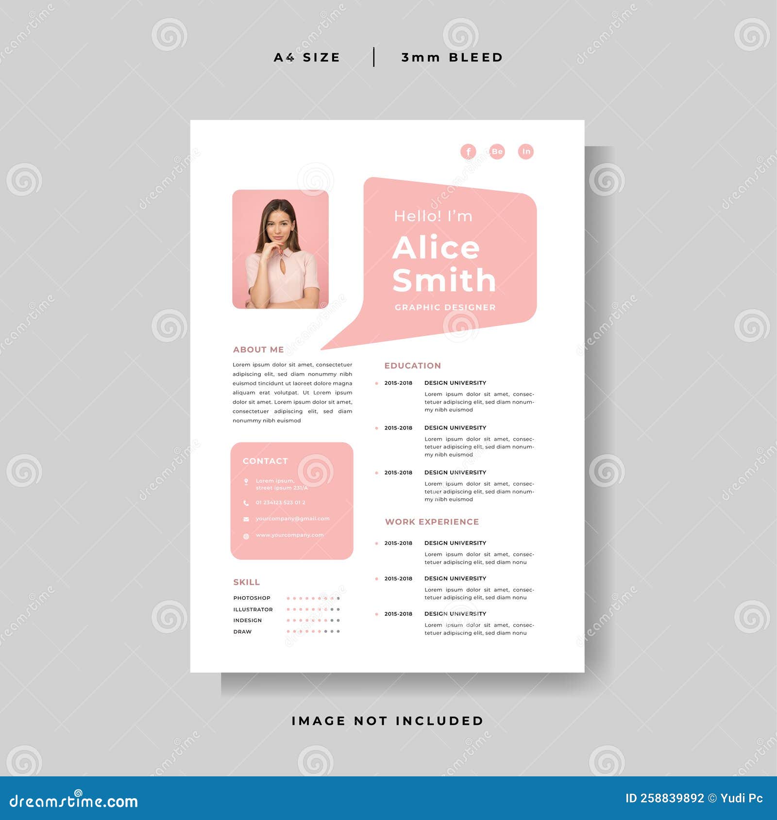 Modern Curriculum Vitae Design Template Vector Stock Vector ...