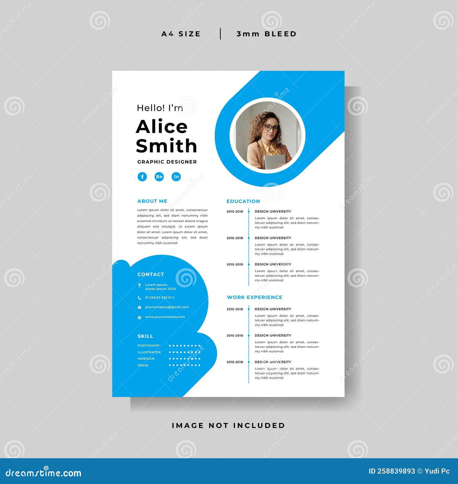 Modern Curriculum Vitae Design Template Vector Stock Vector ...