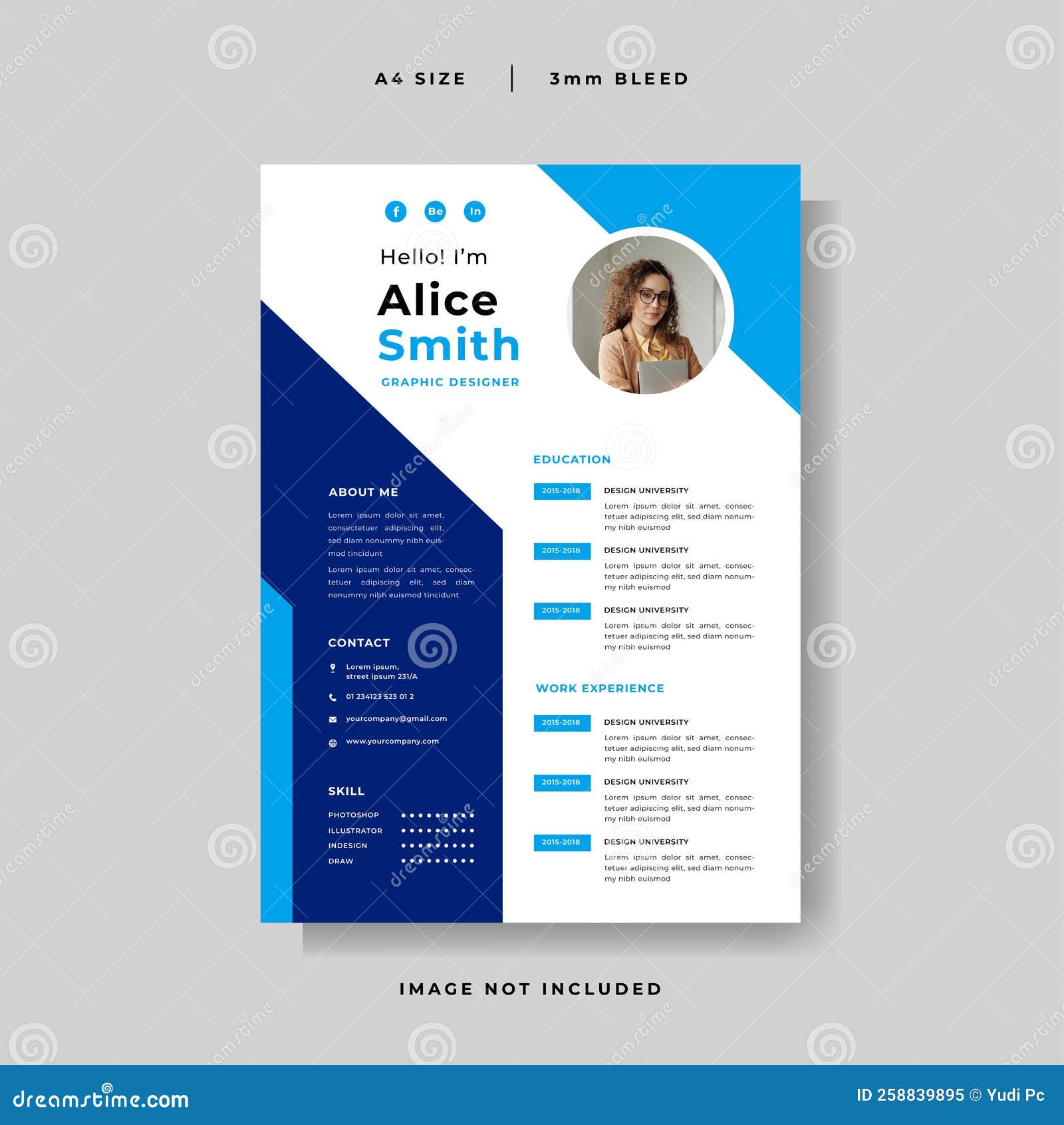 Modern Curriculum Vitae Design Template Vector Stock Vector ...