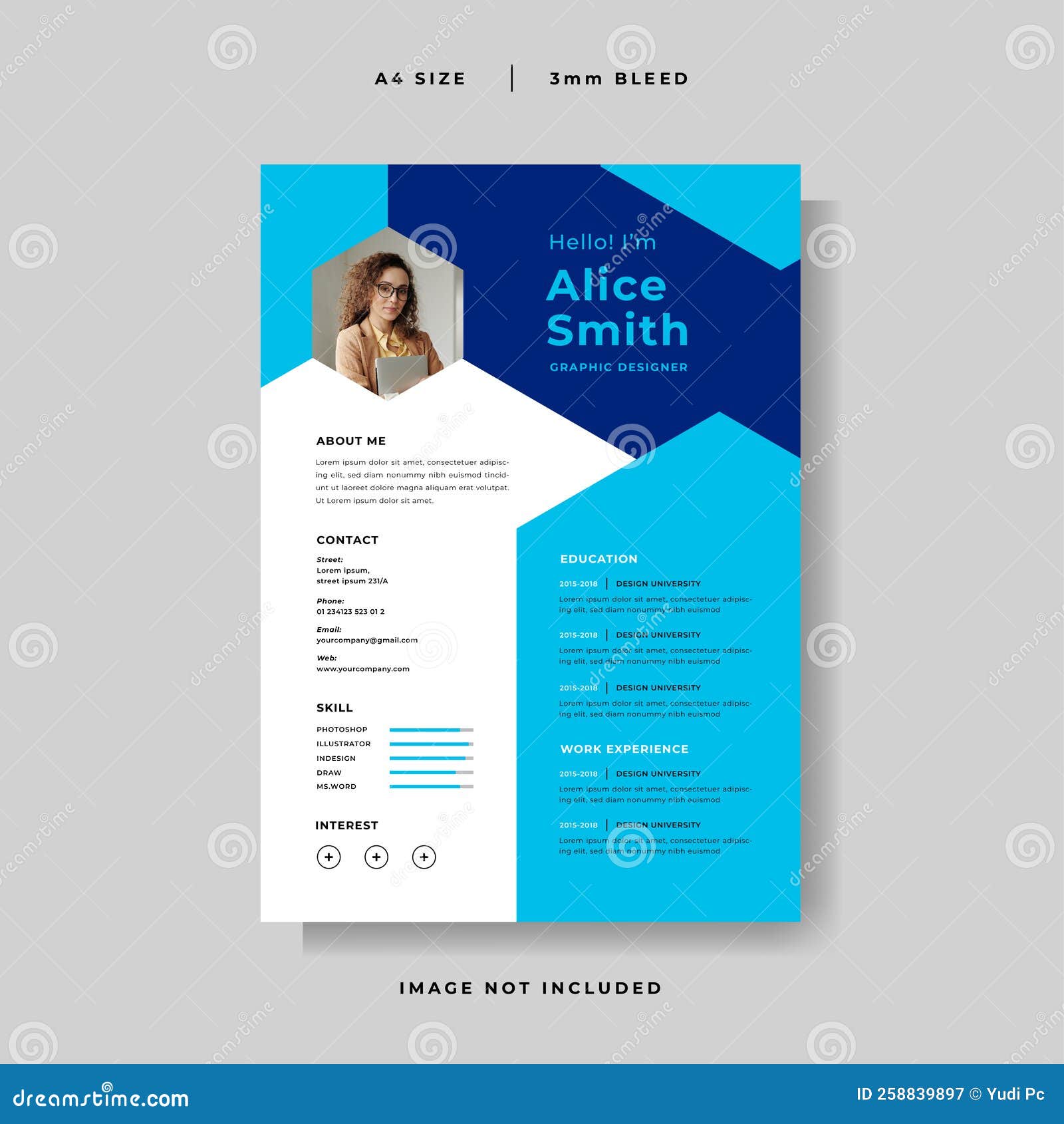 Modern Curriculum Vitae Design Template Vector Stock Vector ...