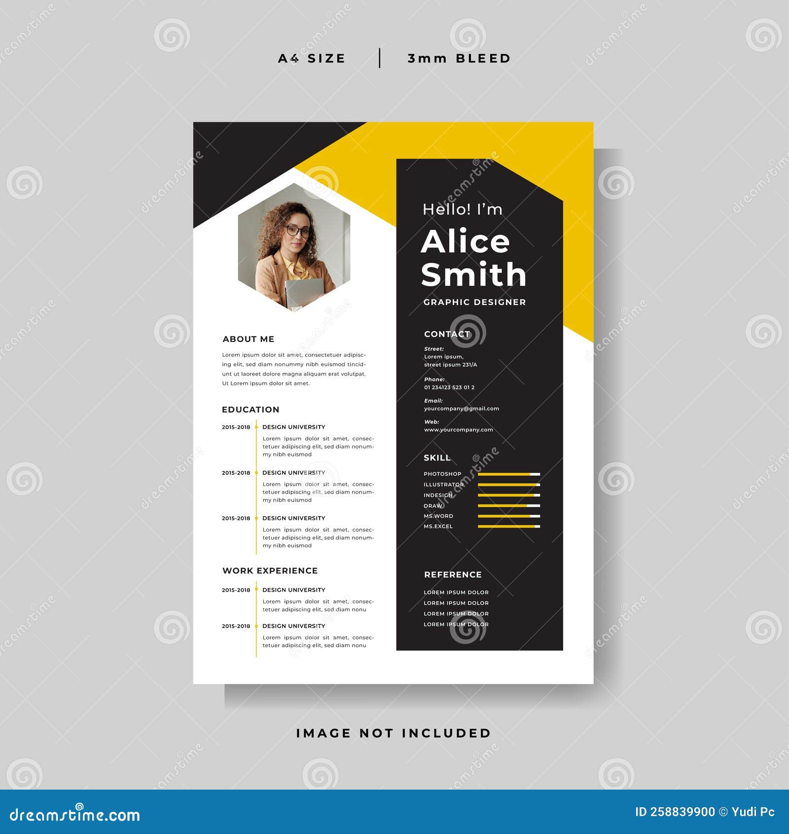 Modern Curriculum Vitae Design Template Vector Stock Vector ...
