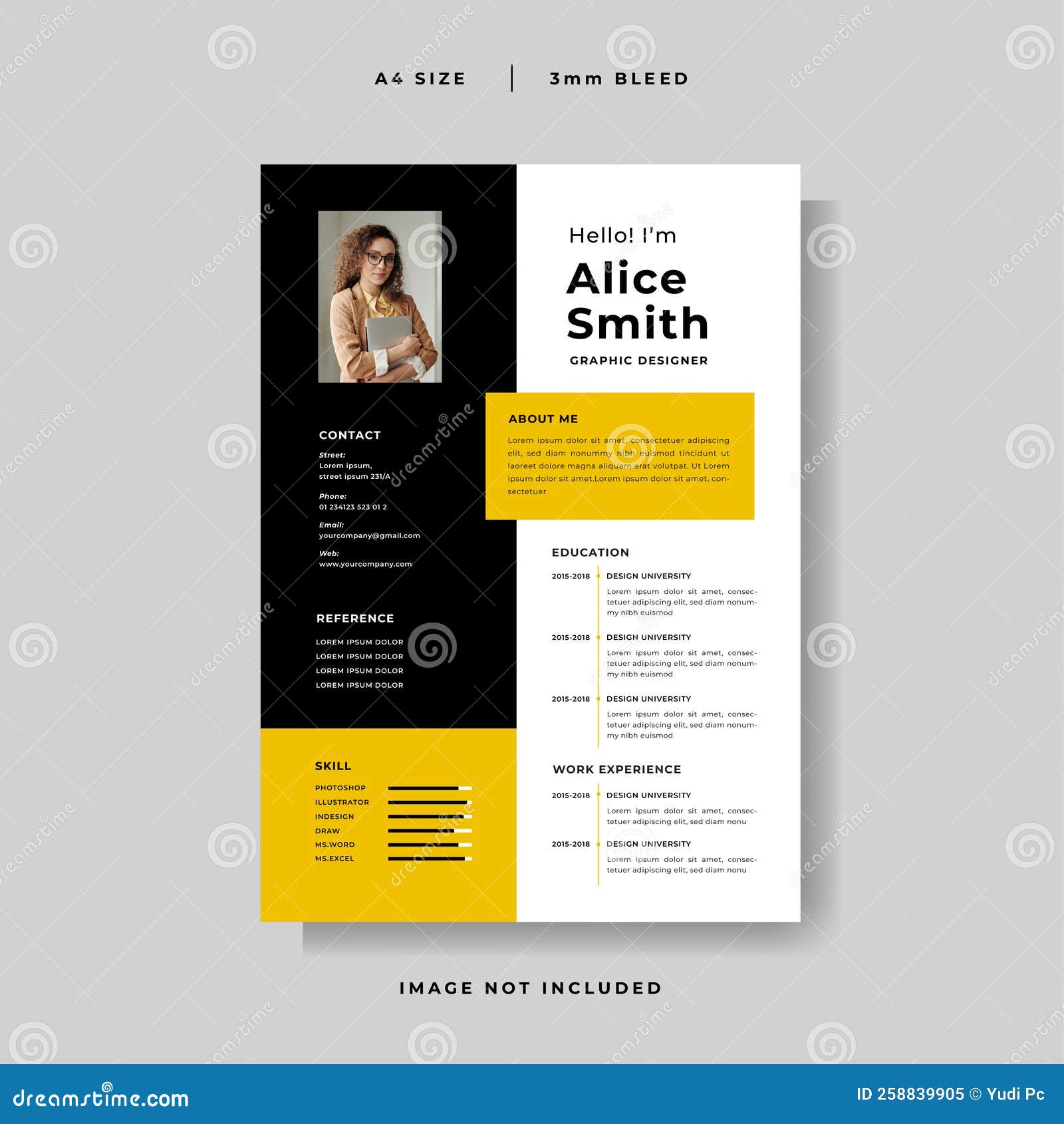 Modern Curriculum Vitae Design Template Vector Stock Vector ...