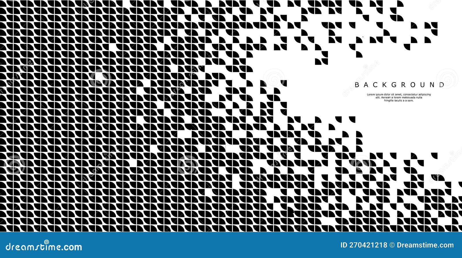 Modern Curve Pixel Abstract Technology Background. Digital Dots Flow ...