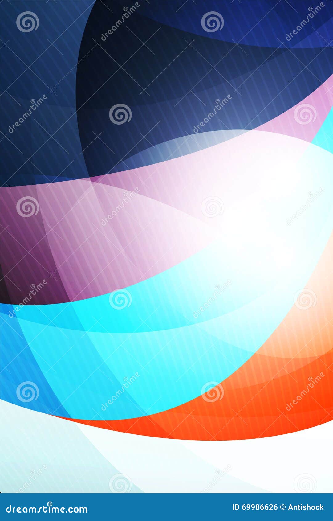Modern Curve Stripes Template Stock Illustration - Illustration of flow ...