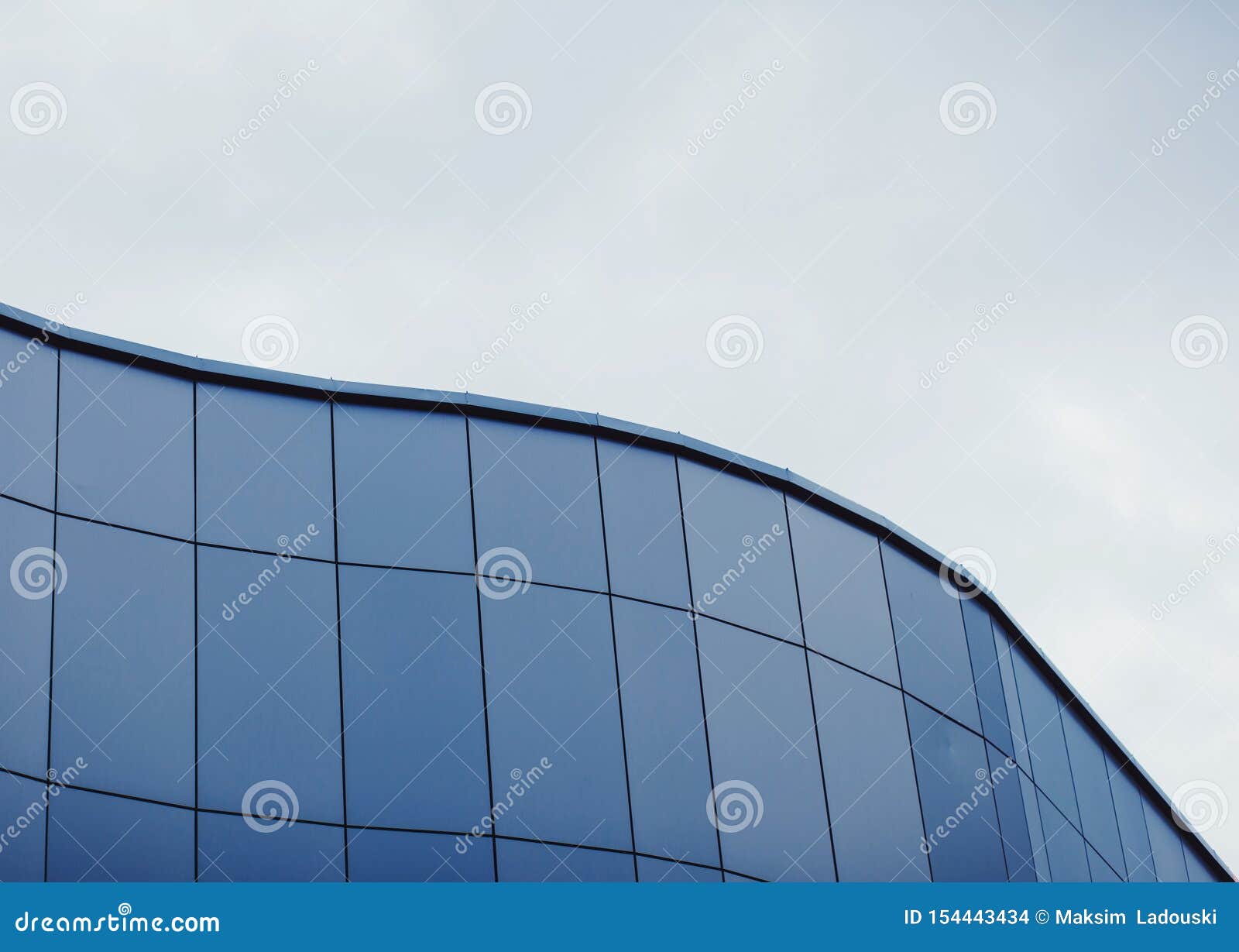 Modern curved architecture stock photo. Image of lines - 154443434