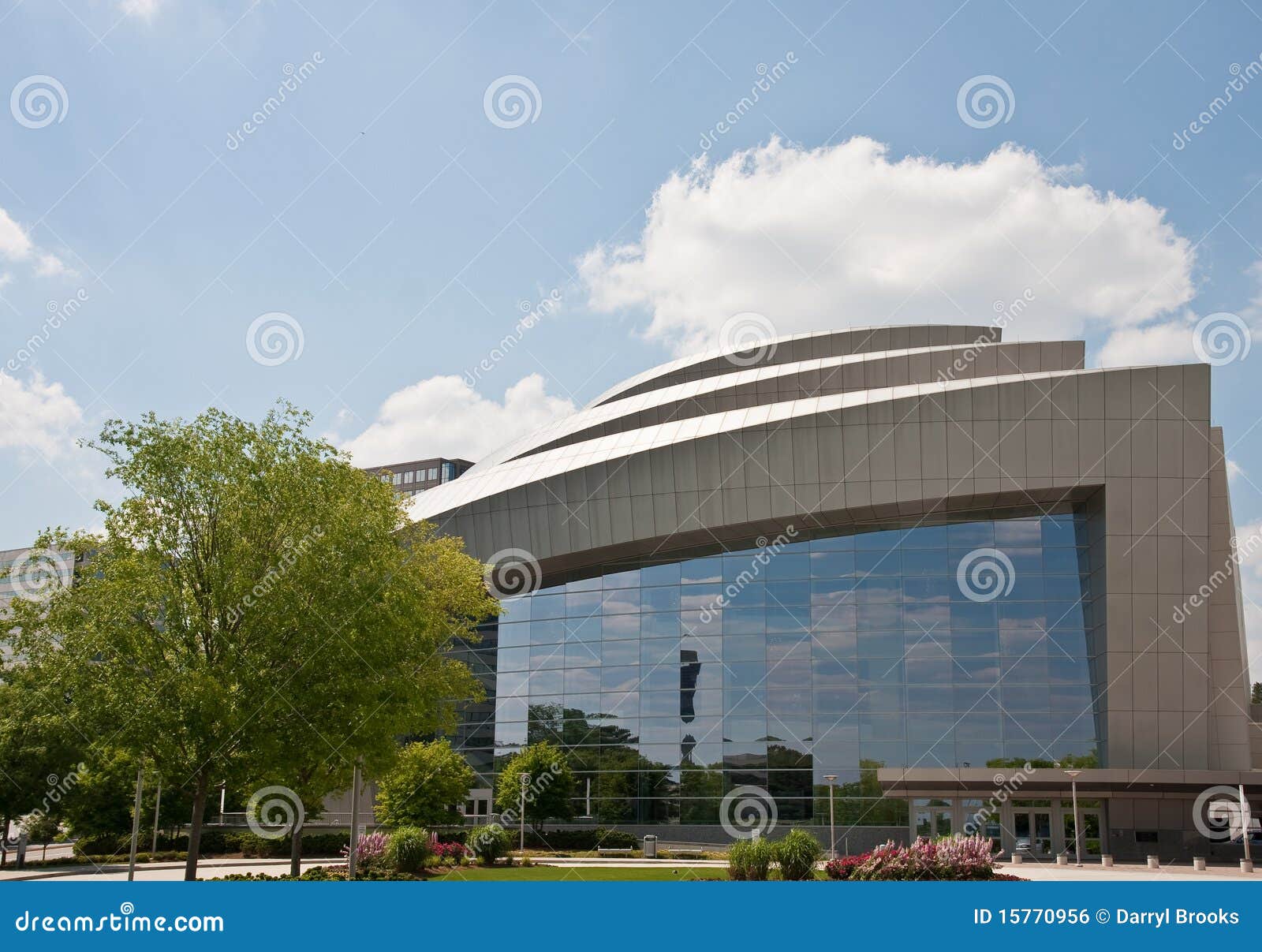 Modern Curved Auditorium stock photo. Image of construction - 15770956