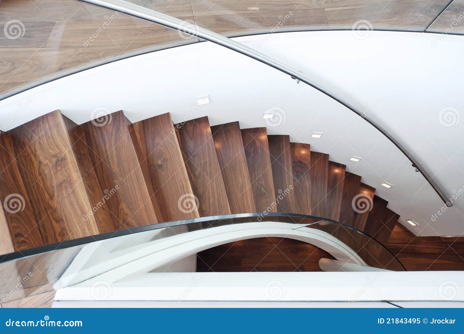 Modern curved staircase stock image. Image of material - 21843495