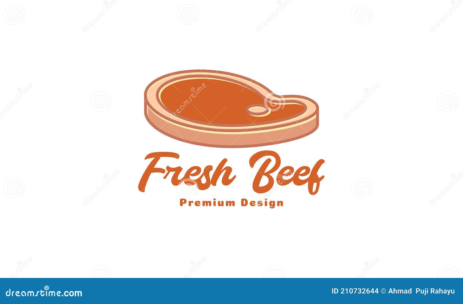 Modern Cut Beef Meat Logo Design Vector Icon Symbol Illustration Stock ...